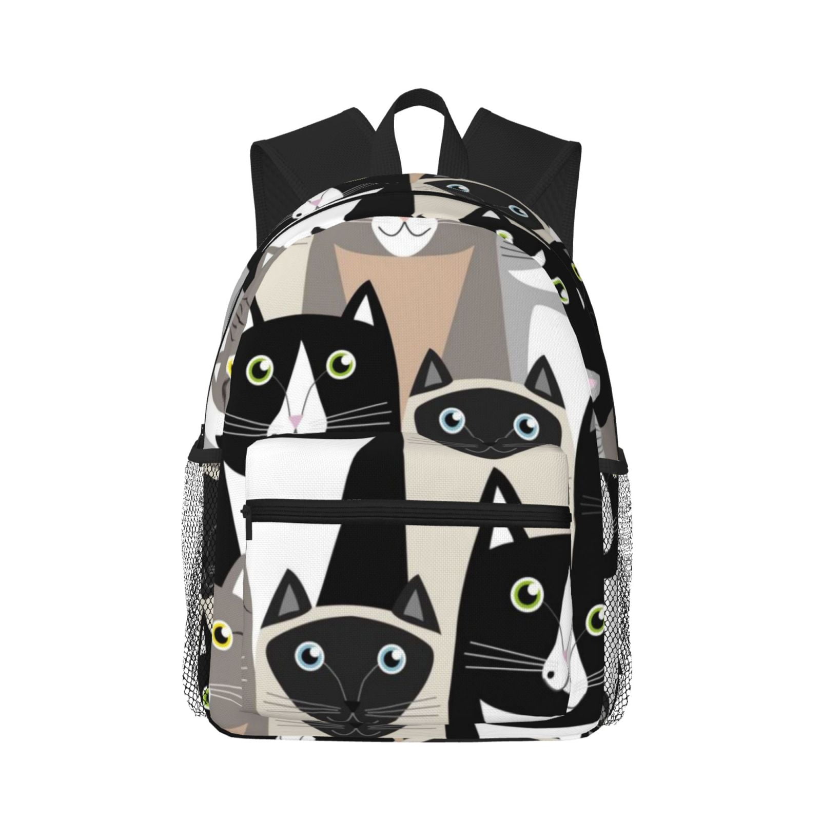 Gaeub Colors Cats School Backpack Waterproof Bookbag for Men Women ...