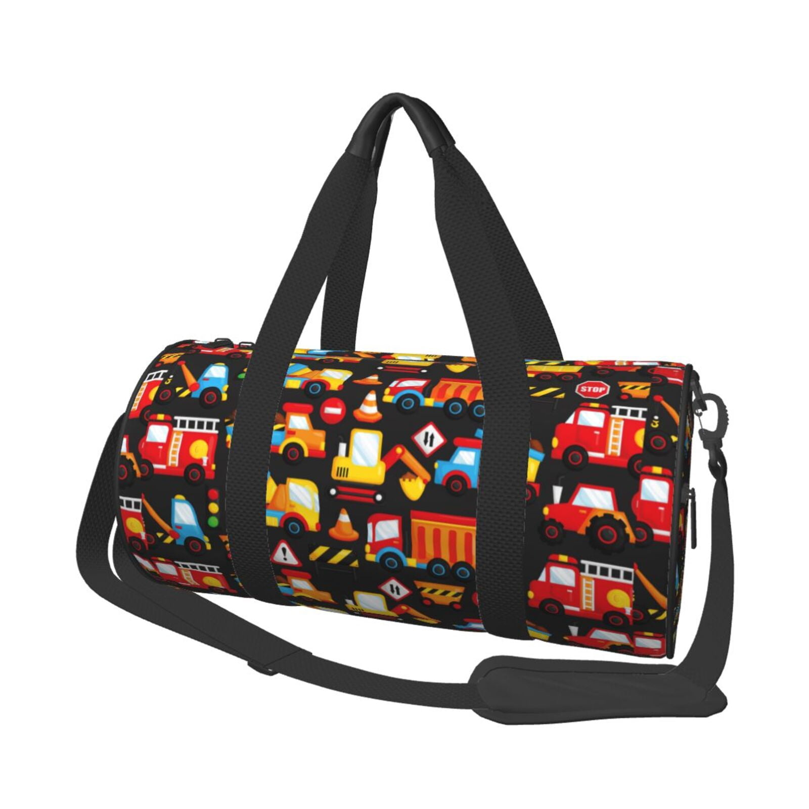 Gaeub Construction Truck Lightweight Travel Cylinder Bag Gym Tote Bag ...
