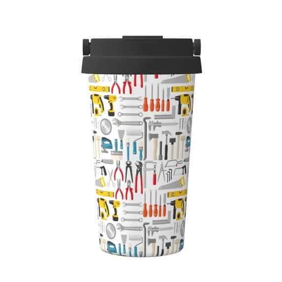 Gaeub Construction tools Print Travel Mug, Insulated Coffee Mug with ...
