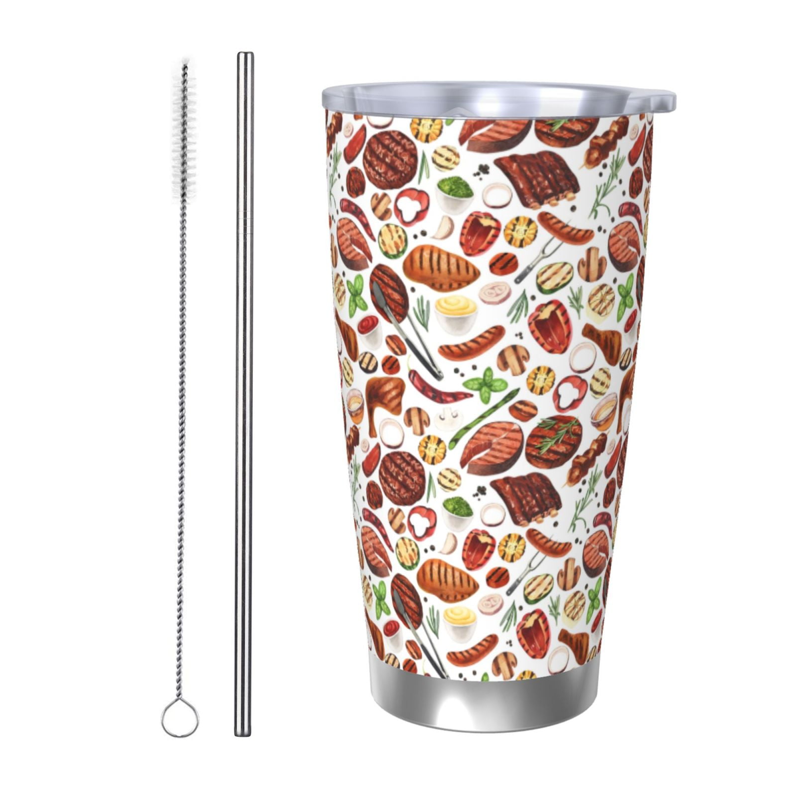 Gaeub Cooking Bbq Print 20-Ounce Stainless Steel Car Cup,Tumblers Cups ...