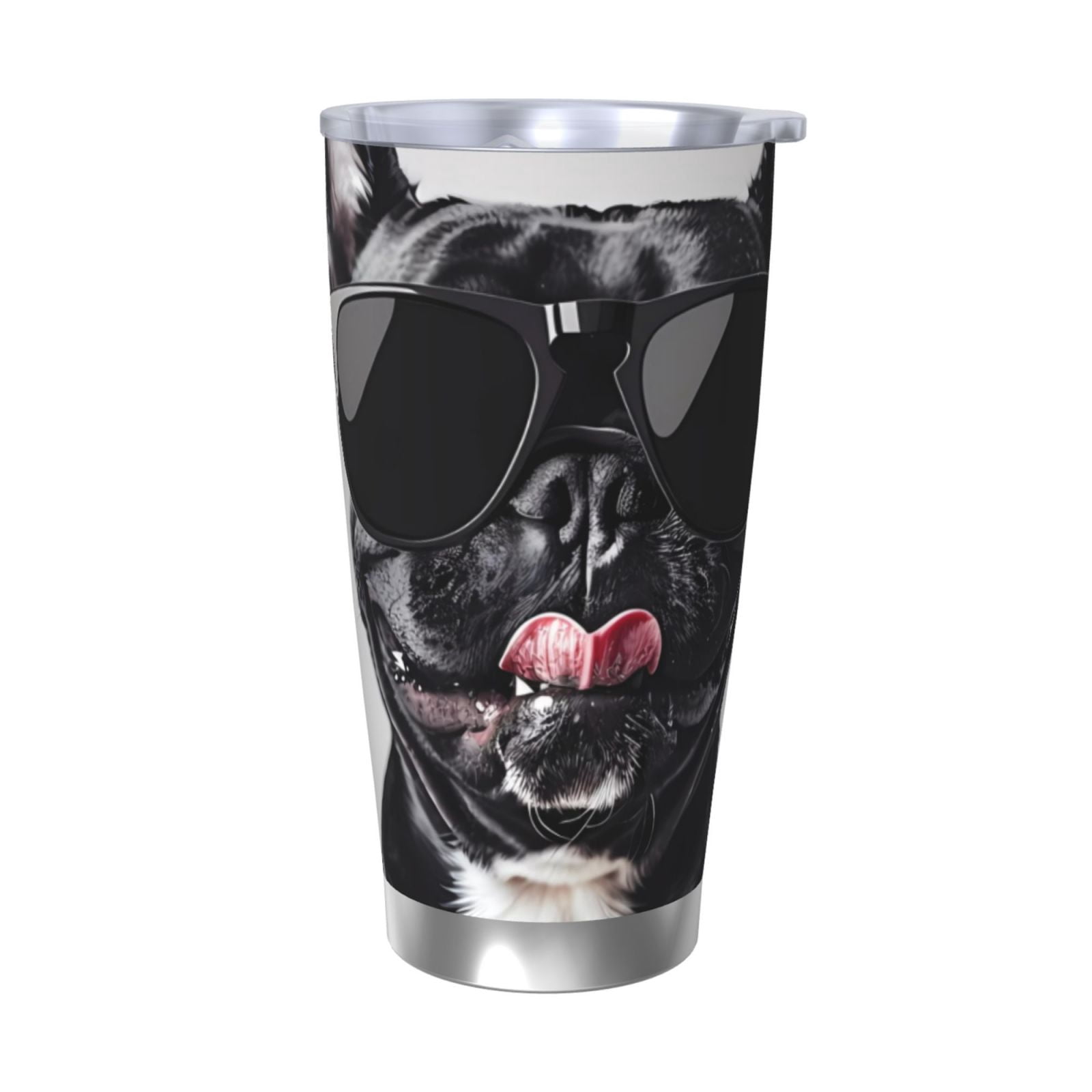 Gaeub Cool French Bulldog Wine Print 20-Ounce Stainless Steel Car Cup ...