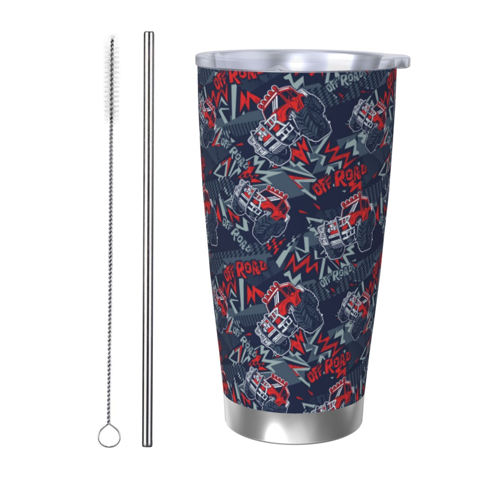 Gaeub Cool Red Off-Road Vehicle Print 20-Ounce Stainless Steel Car Cup ...