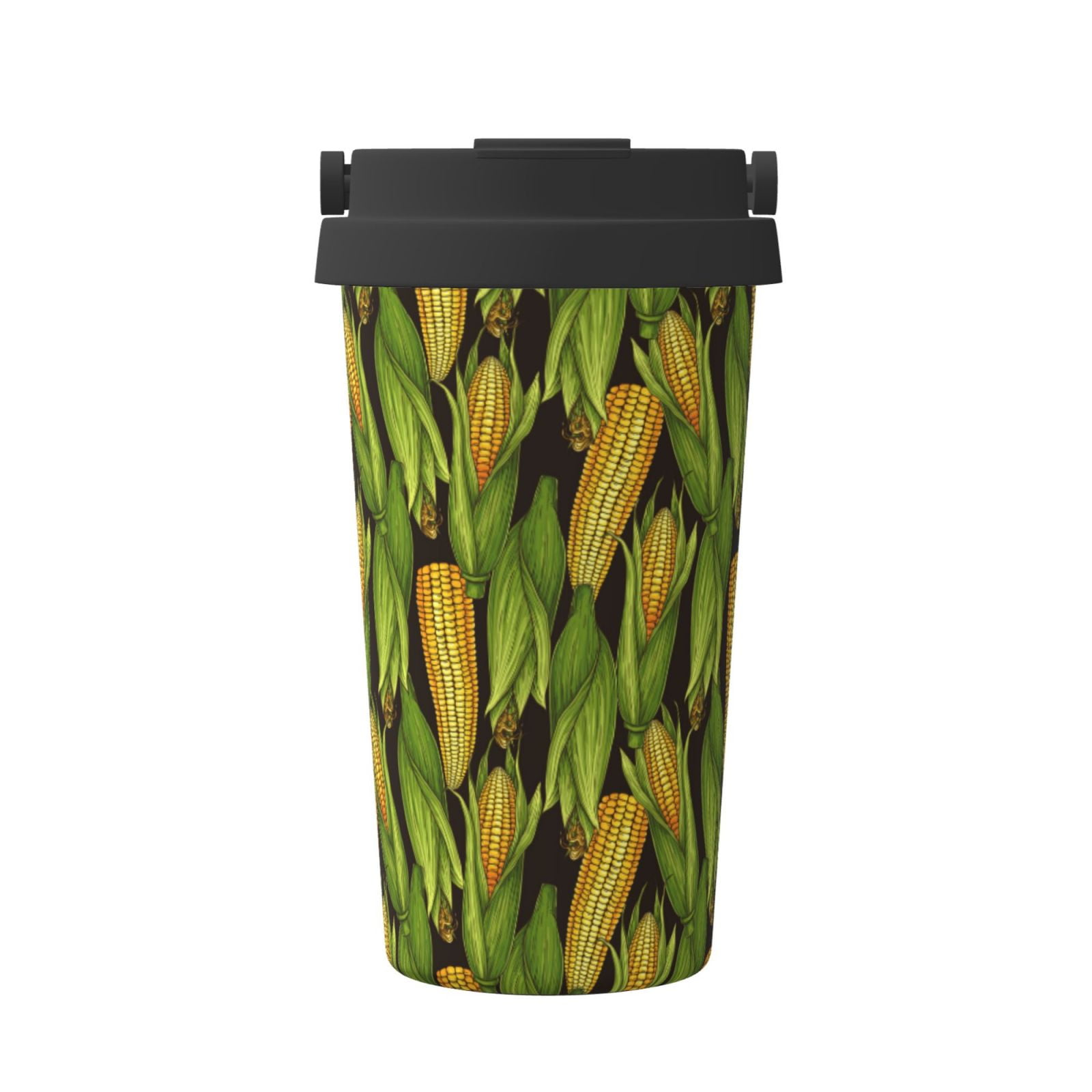 Gaeub Corn 2 Print Travel Mug, Insulated Coffee Mug with Leakproof Lid ...