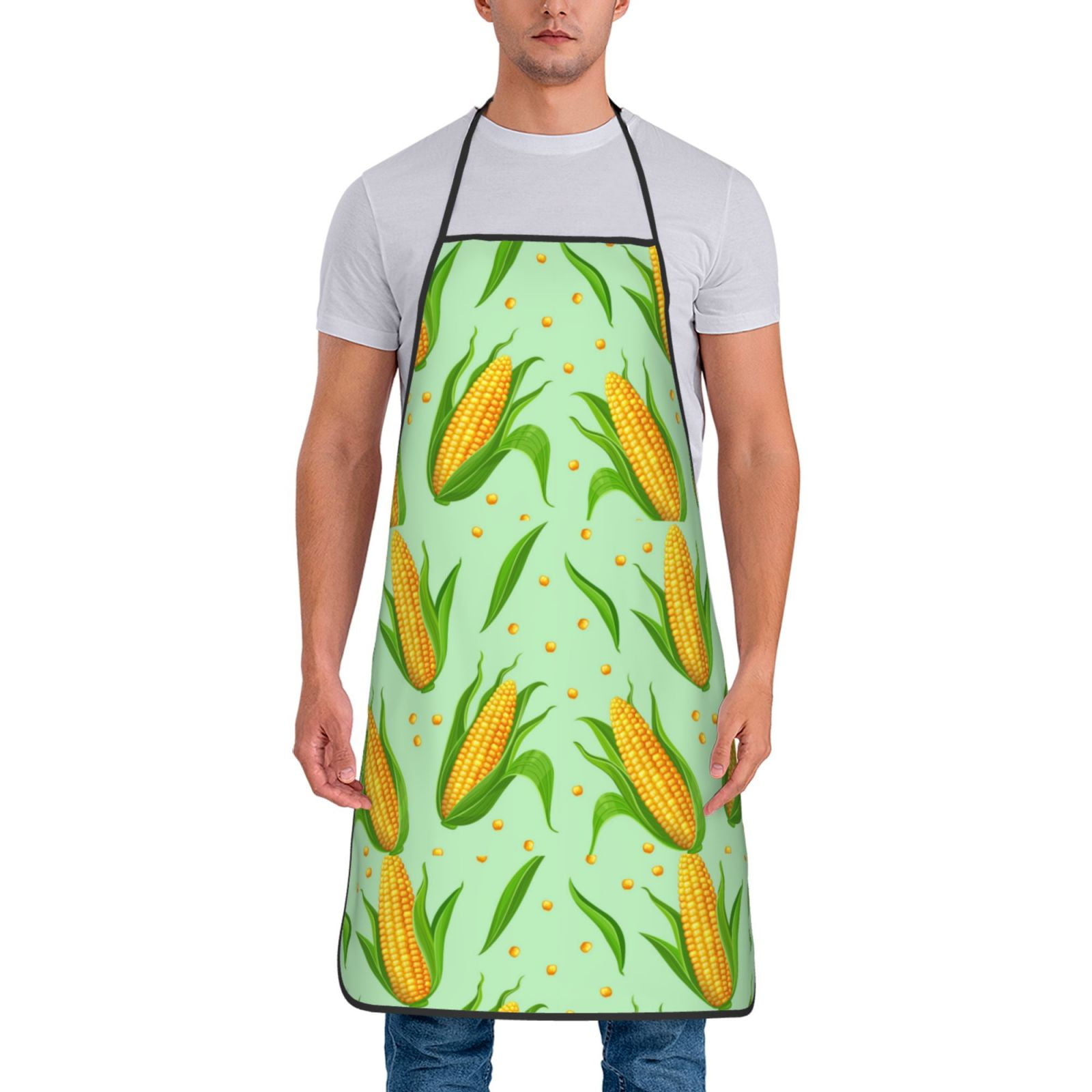 Gaeub Corn 7 Print Apron for Men and Women,Waterproof Apron for Cooking ...