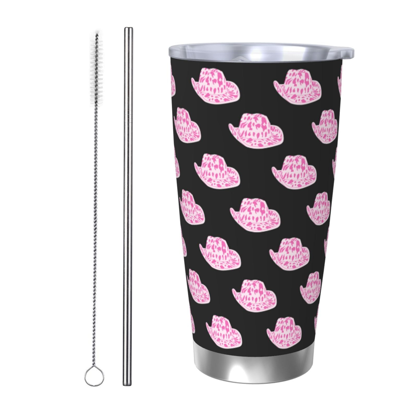 Gaeub Cowboy Hat Print 20-Ounce Stainless Steel Car Cup,Tumblers Cups ...