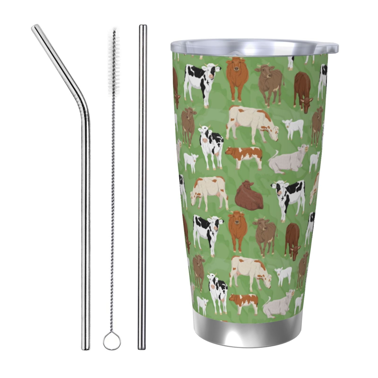 Gaeub Cows And Calves Print 20-Ounce Stainless Steel Car Cup,Tumblers ...