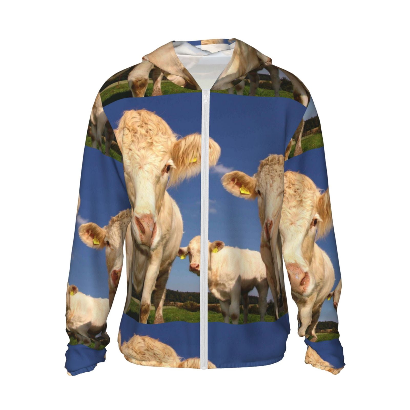 Gaeub Cows Cattles Men's and Women's UPF 50+ Long-Sleeved Sun ...