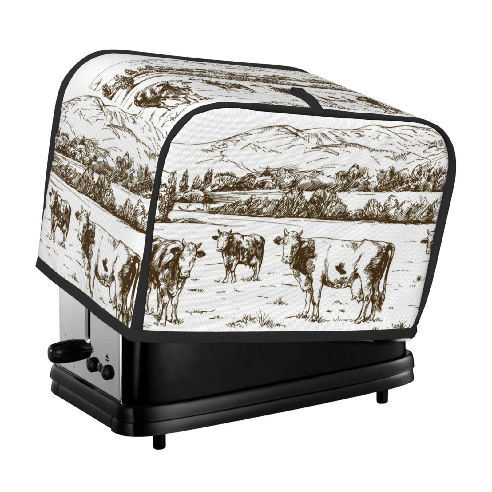 Gaeub Cows Grazing On The Meadow 2 Print 2 Slice Toaster Cover, Toaster ...