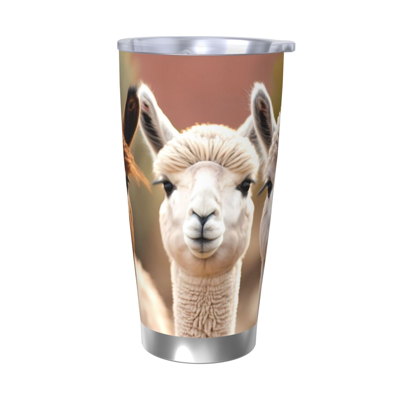 Gaeub Cute Alpaca in Daze Print 20-Ounce Stainless Steel Car Cup ...
