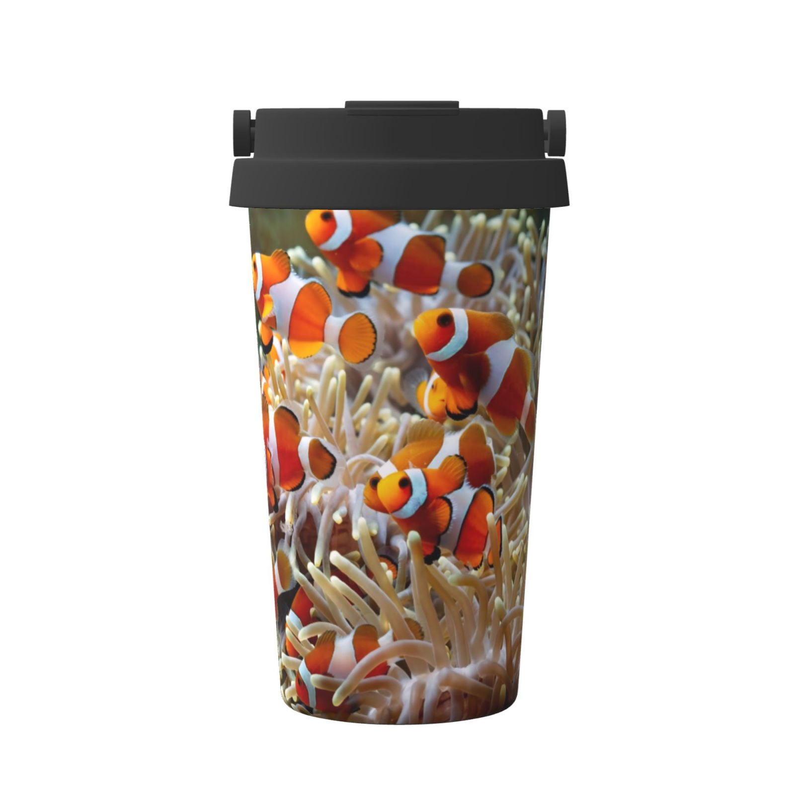 Gaeub Cute Anemone Fish Print Travel Mug, Insulated Coffee Mug with ...