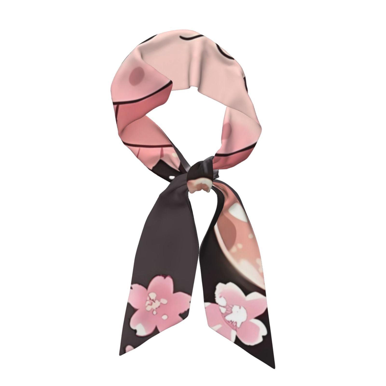 Gaeub Cute Axolotl Sakura Blossoms B Printed Silk Feeling Scarf ， Satin ...