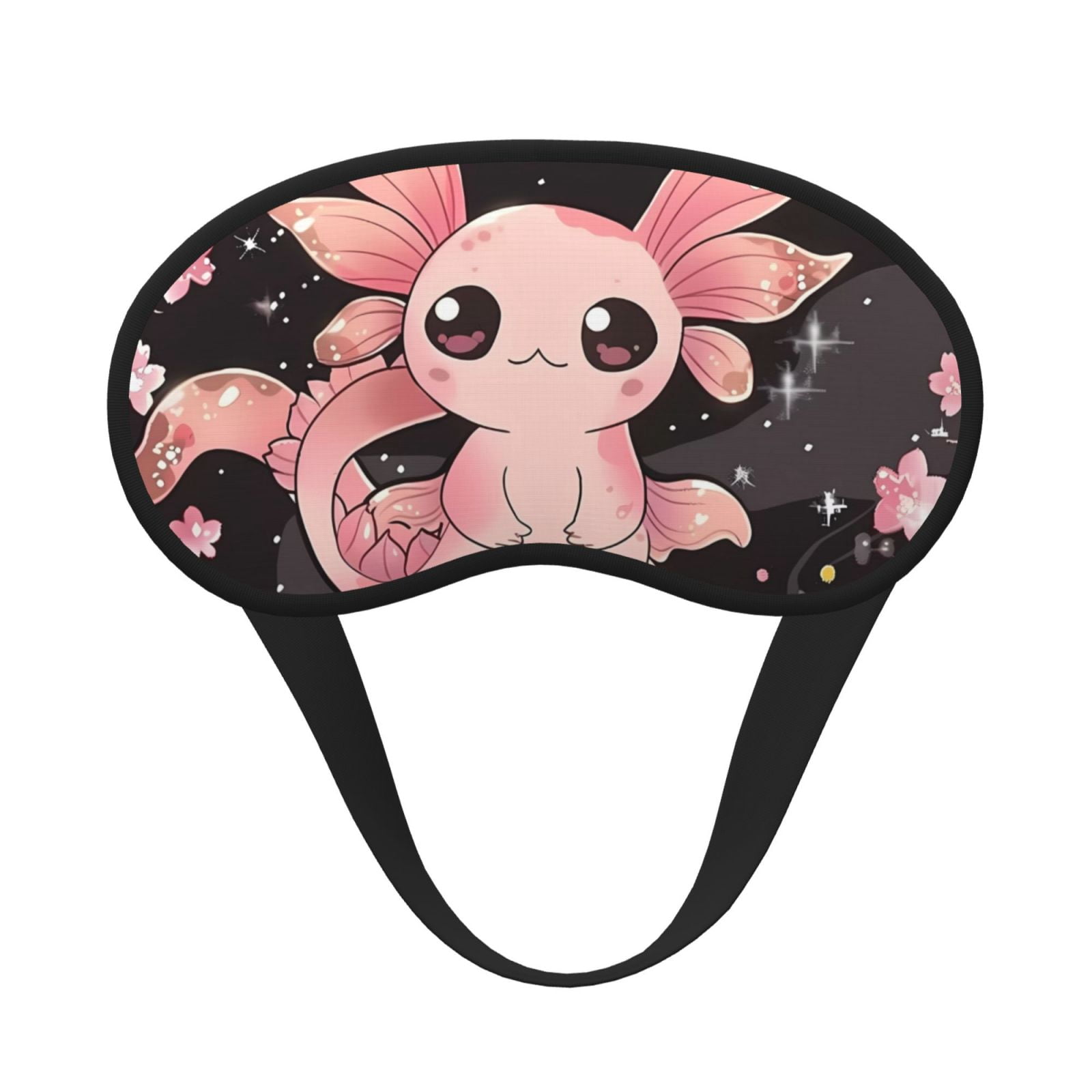 Gaeub Cute Axolotl Sakura Blossoms B Printed Sleep Mask, Eye Masks for ...