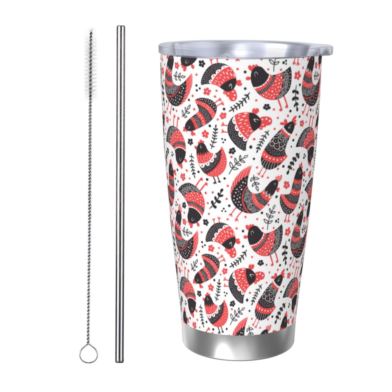 Gaeub Cute Chickens Print 20-Ounce Stainless Steel Car Cup,Tumblers ...