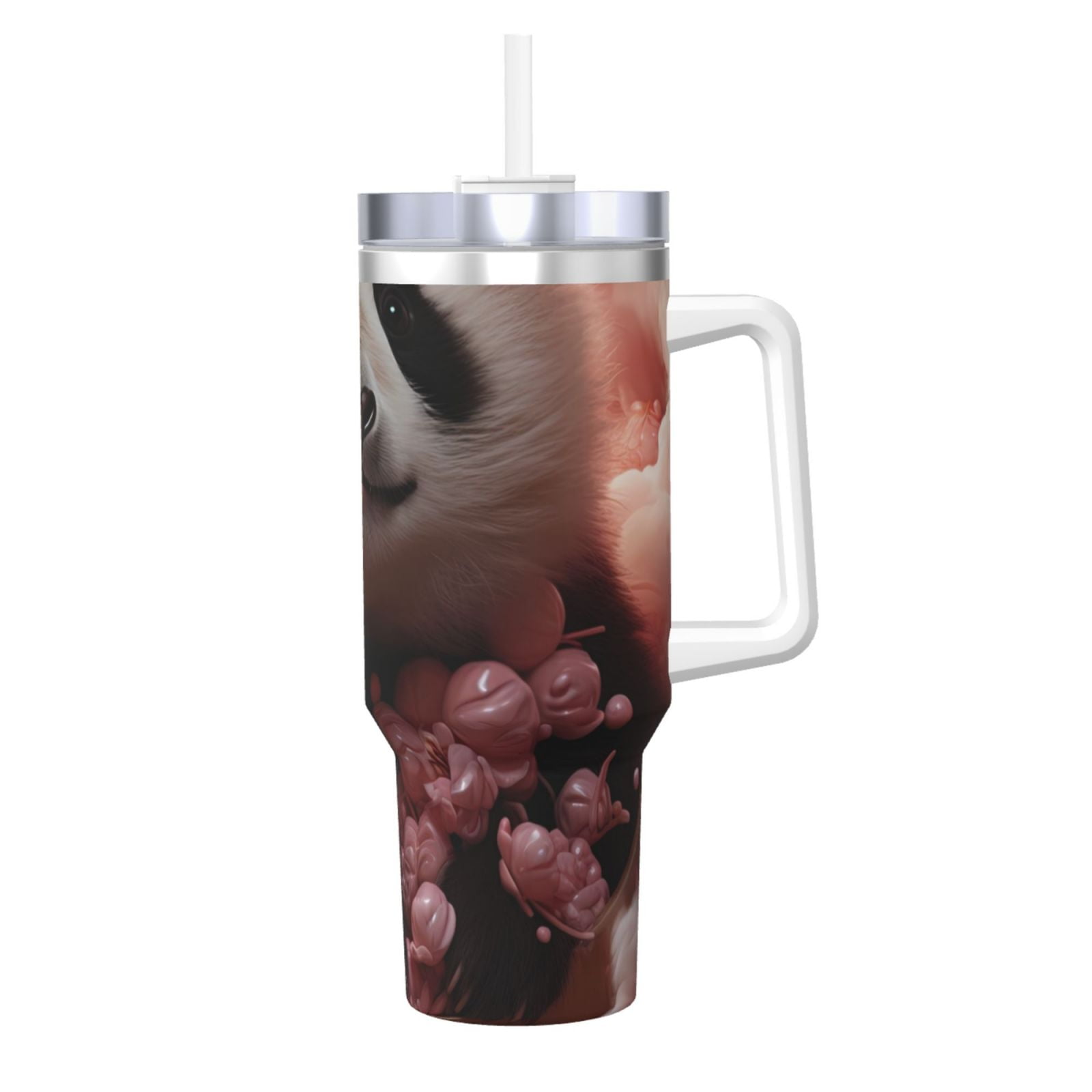 Gaeub Cute Cloud Panda Print Stainless Steel Hot/Cold Coffee Cup,40oz ...