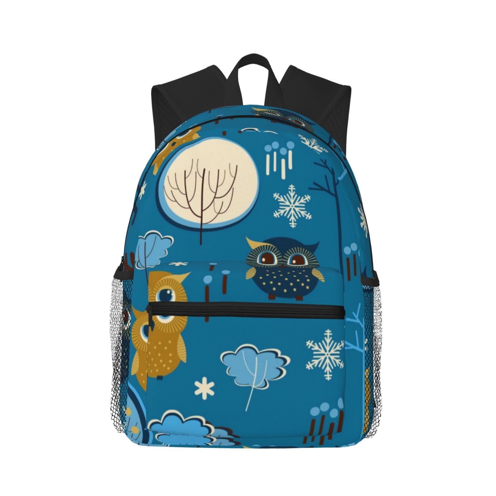 Gaeub Cute Colorful Owls And Trees School Backpack Waterproof Bookbag ...