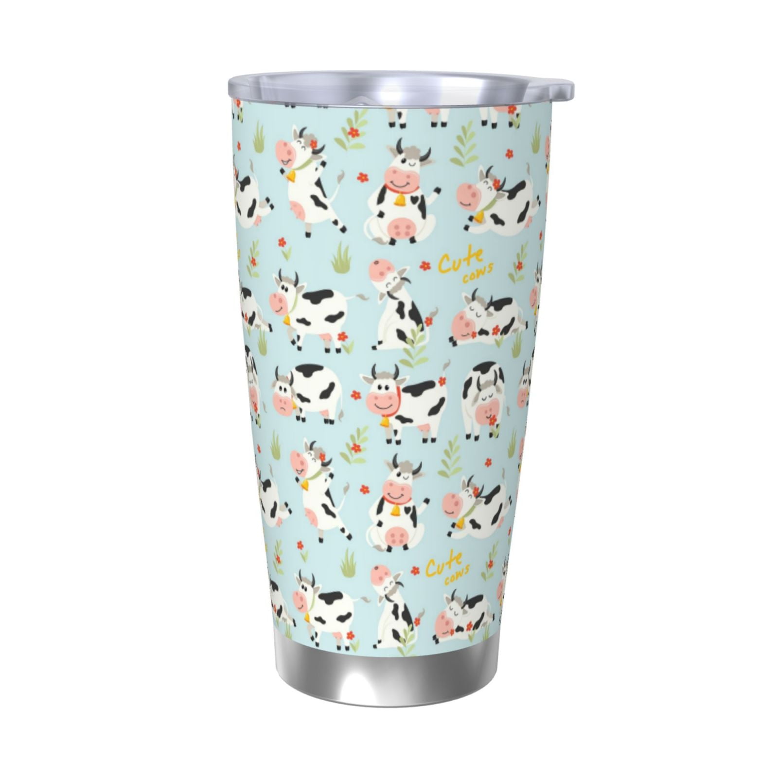 Gaeub Cute Cows Print 20-Ounce Stainless Steel Car Cup,Tumblers Cups ...