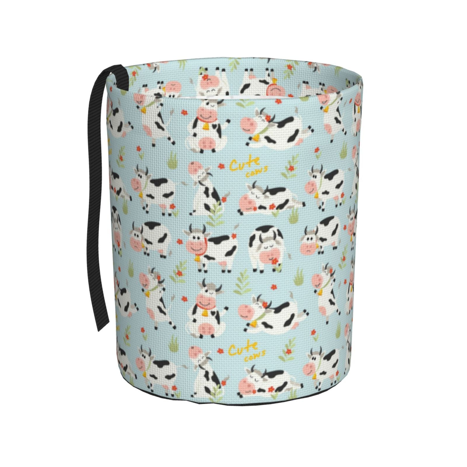Gaeub Cute Cows Print Car Trash Can, Collapsible Trash Can for Car ...