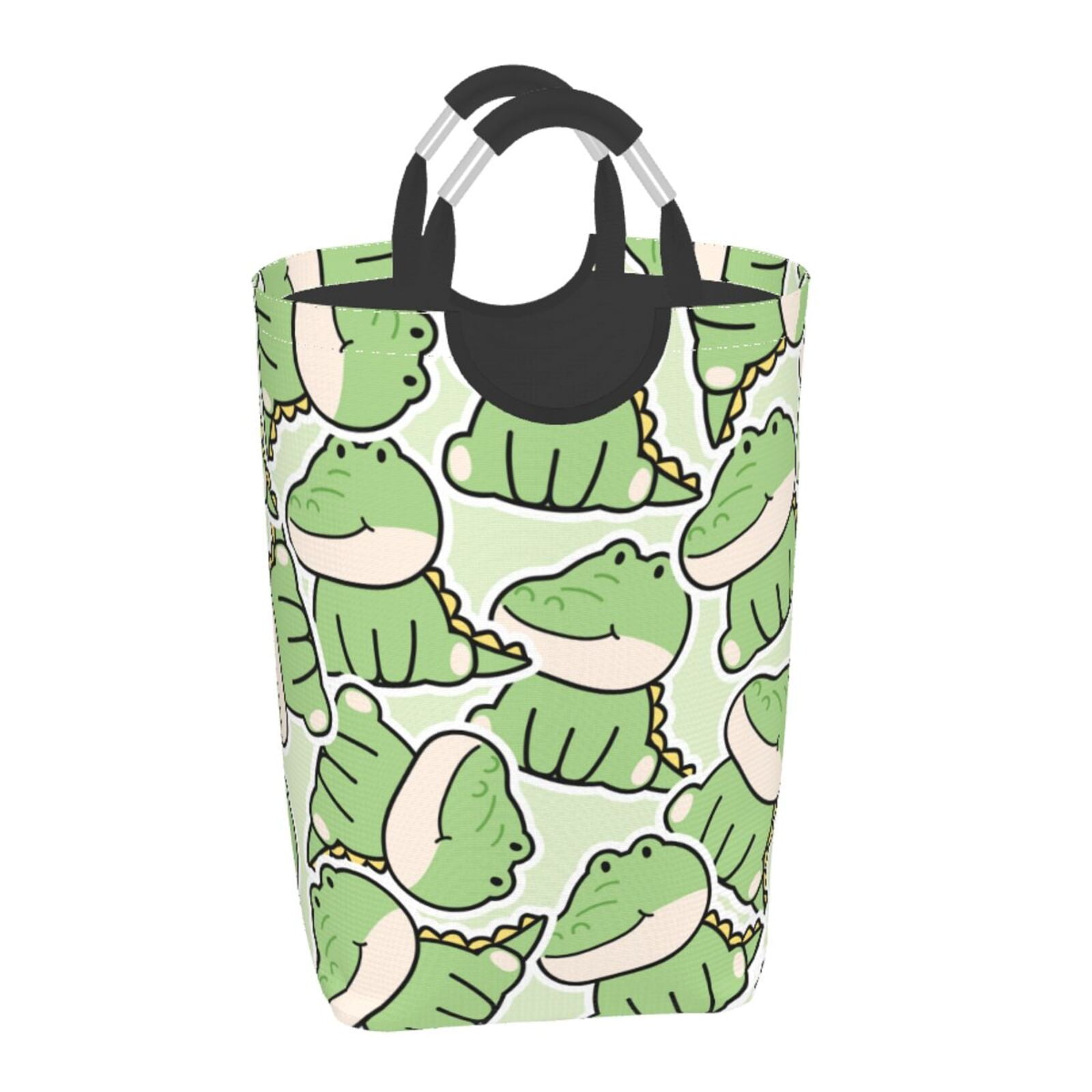 Gaeub Cute Crocodile Print 50L Large Laundry Hampers with Handles ...