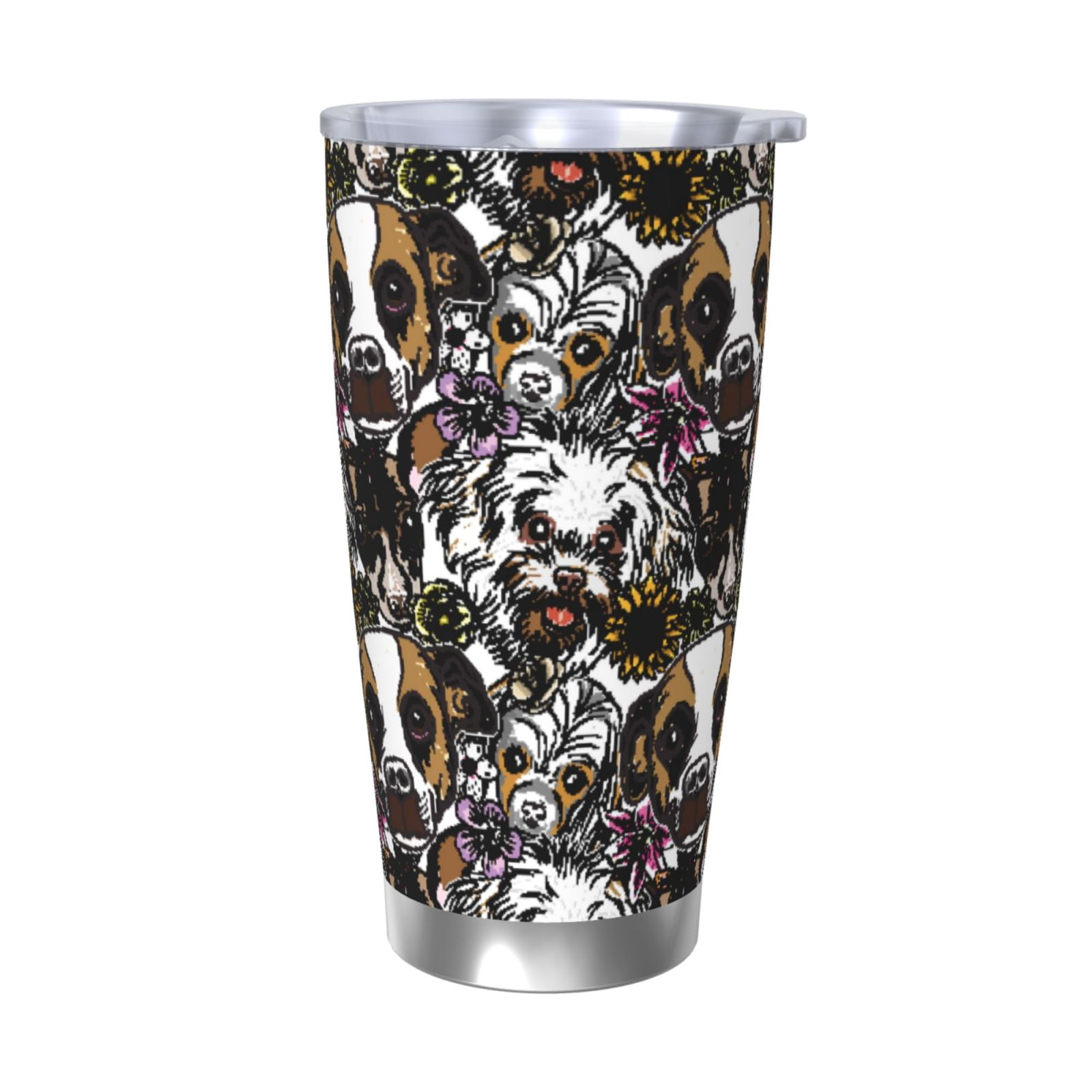 Gaeub Cute Dogs Puppy2 Print 20-Ounce Stainless Steel Car Cup,Tumblers ...