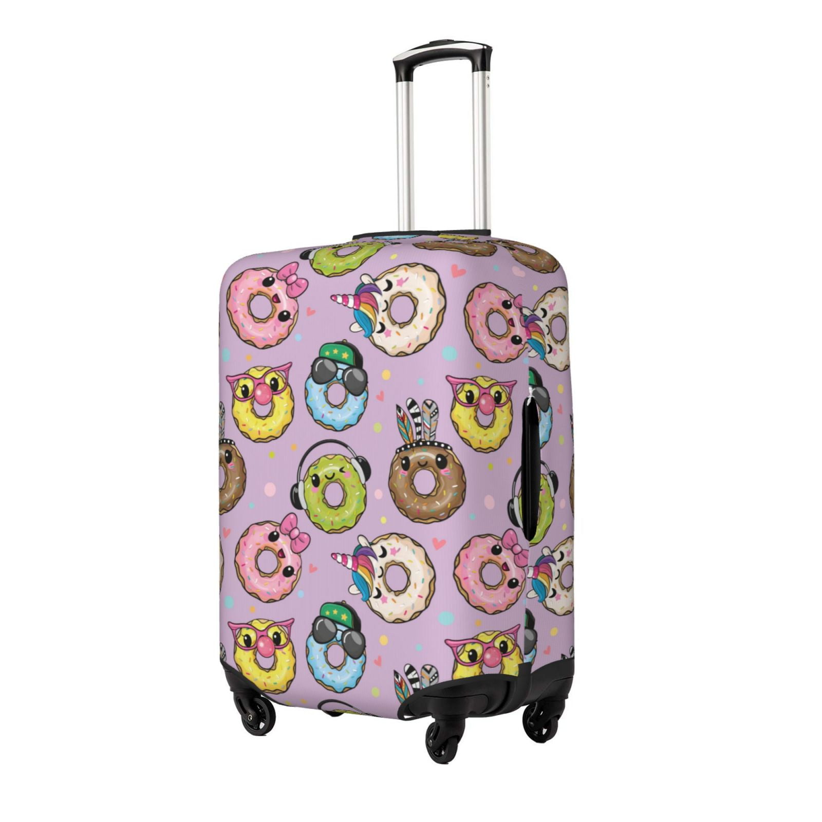 Gaeub Cute Donuts Print Elastic Luggage Cover with Concealed Zipper ...