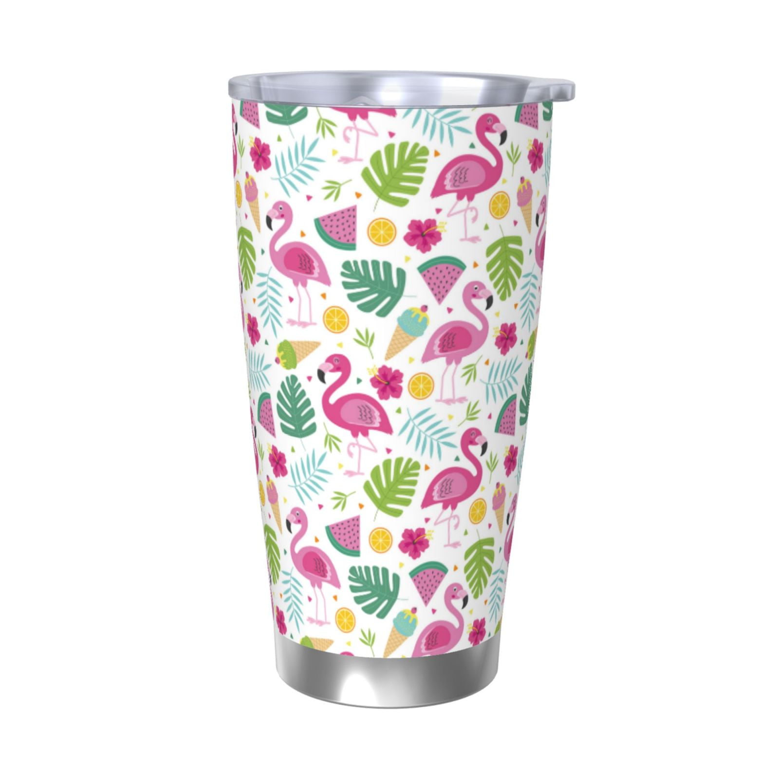 Gaeub Cute Flamingo Print 20-Ounce Stainless Steel Car Cup,Tumblers ...