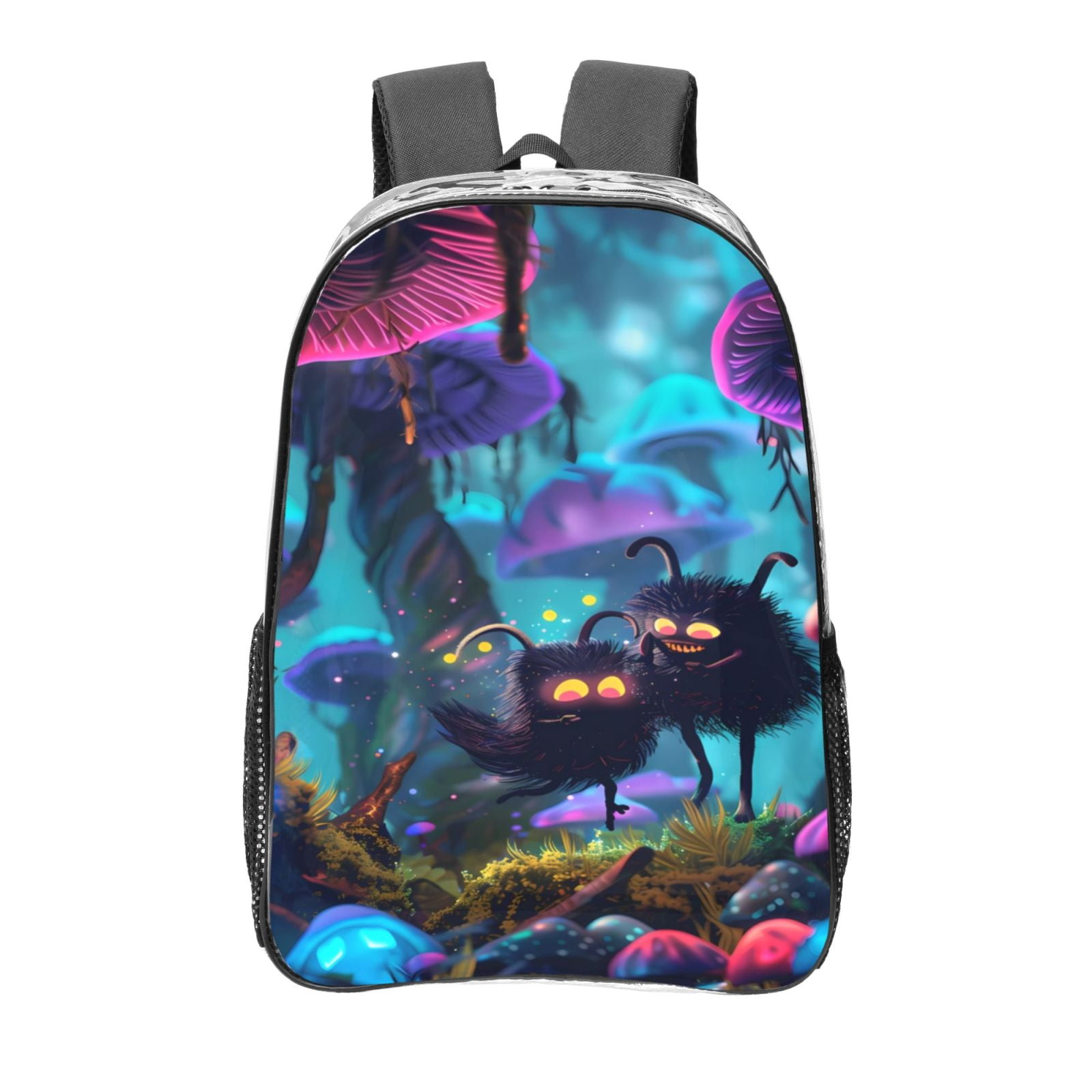 Gaeub Cute Fuzzy Fantasy Creatures Print Clear Backpack ,Clear ...