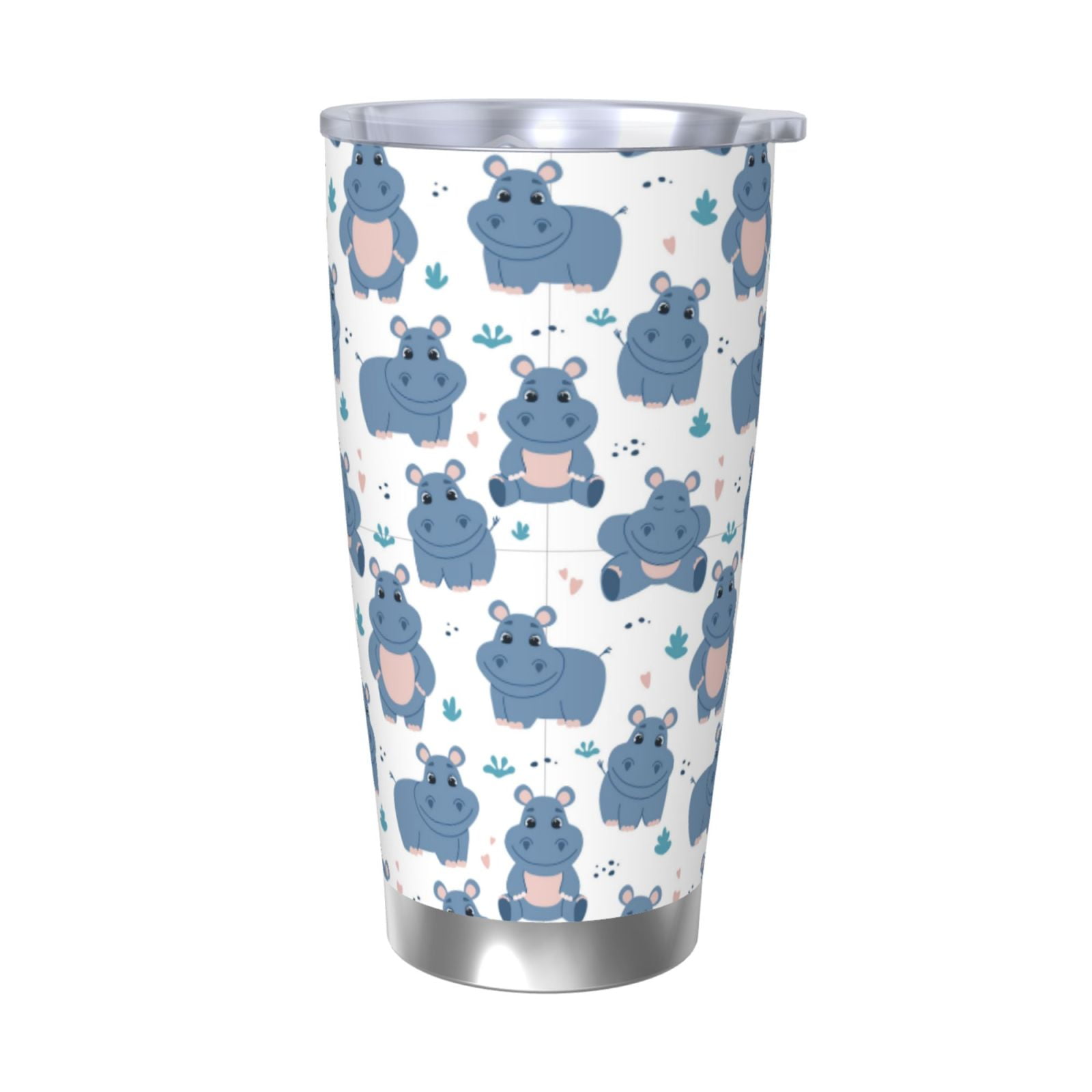 Gaeub Cute Hippos Print 20-Ounce Stainless Steel Car Cup,Tumblers Cups ...