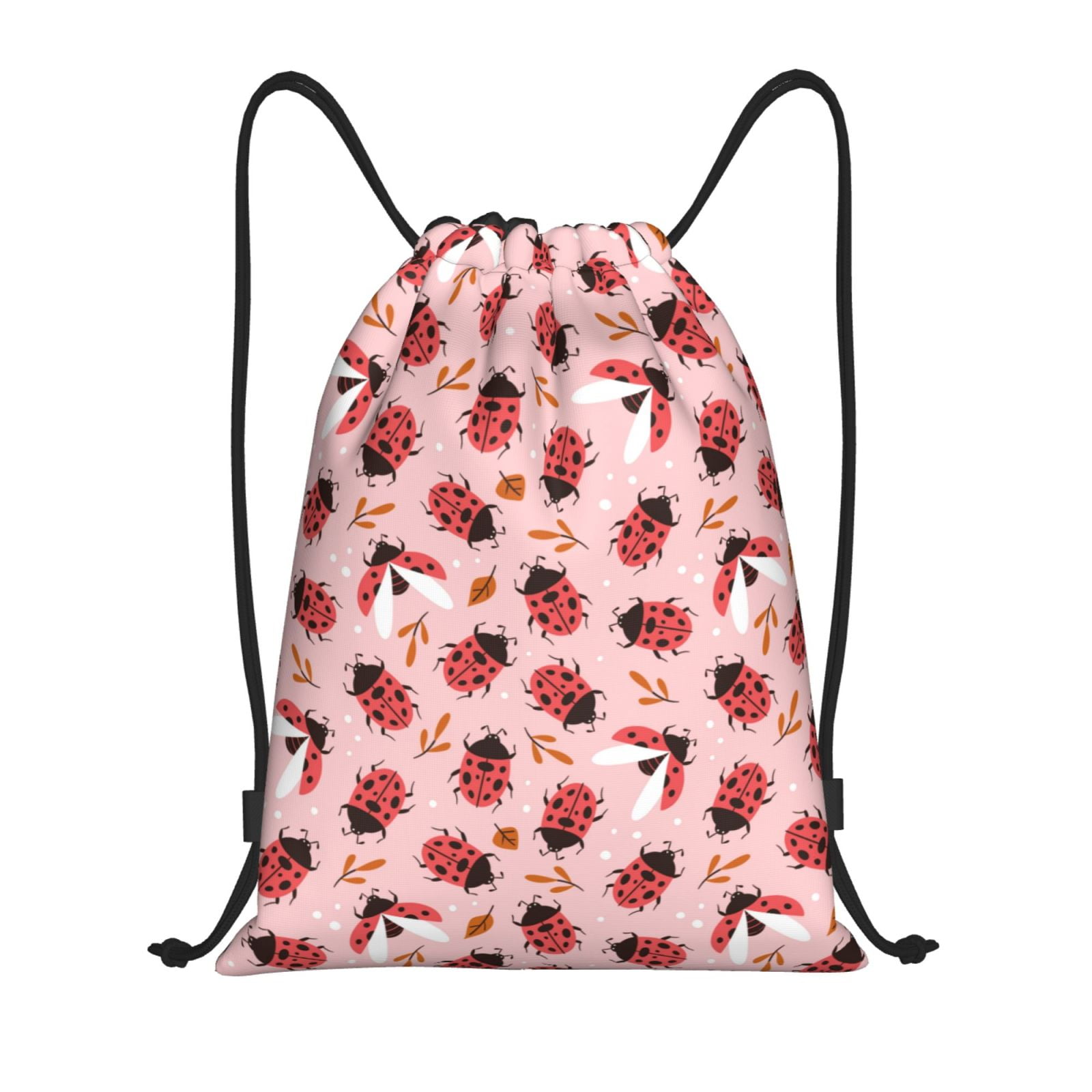Gaeub Cute Ladybugs 1 Drawstring Backpack Bag Sport Gym Sackpack Heavy ...