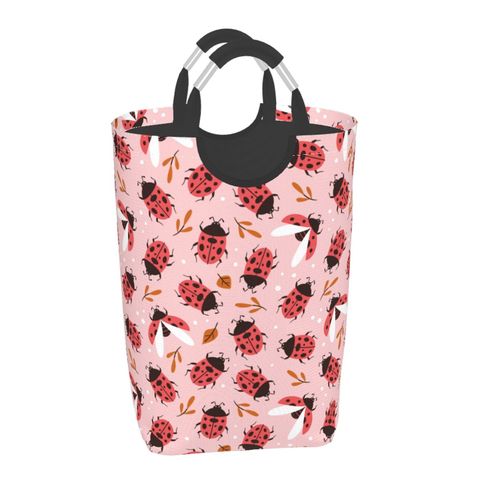 Gaeub Cute Ladybugs 1 Print 50L Large Laundry Hampers with Handles ...