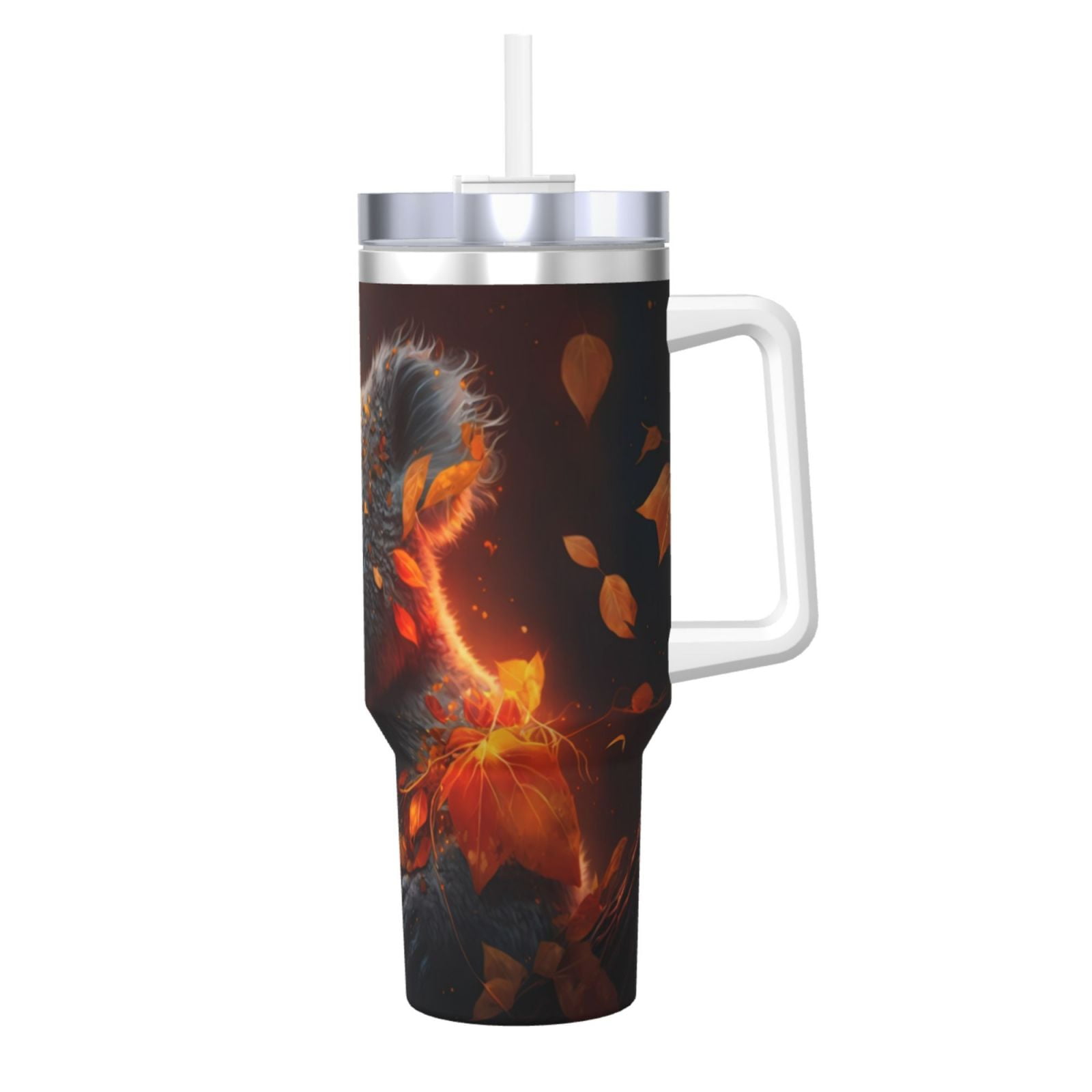Gaeub Cute Maple Leaf Koala Print Stainless Steel Hot/Cold Coffee Cup ...