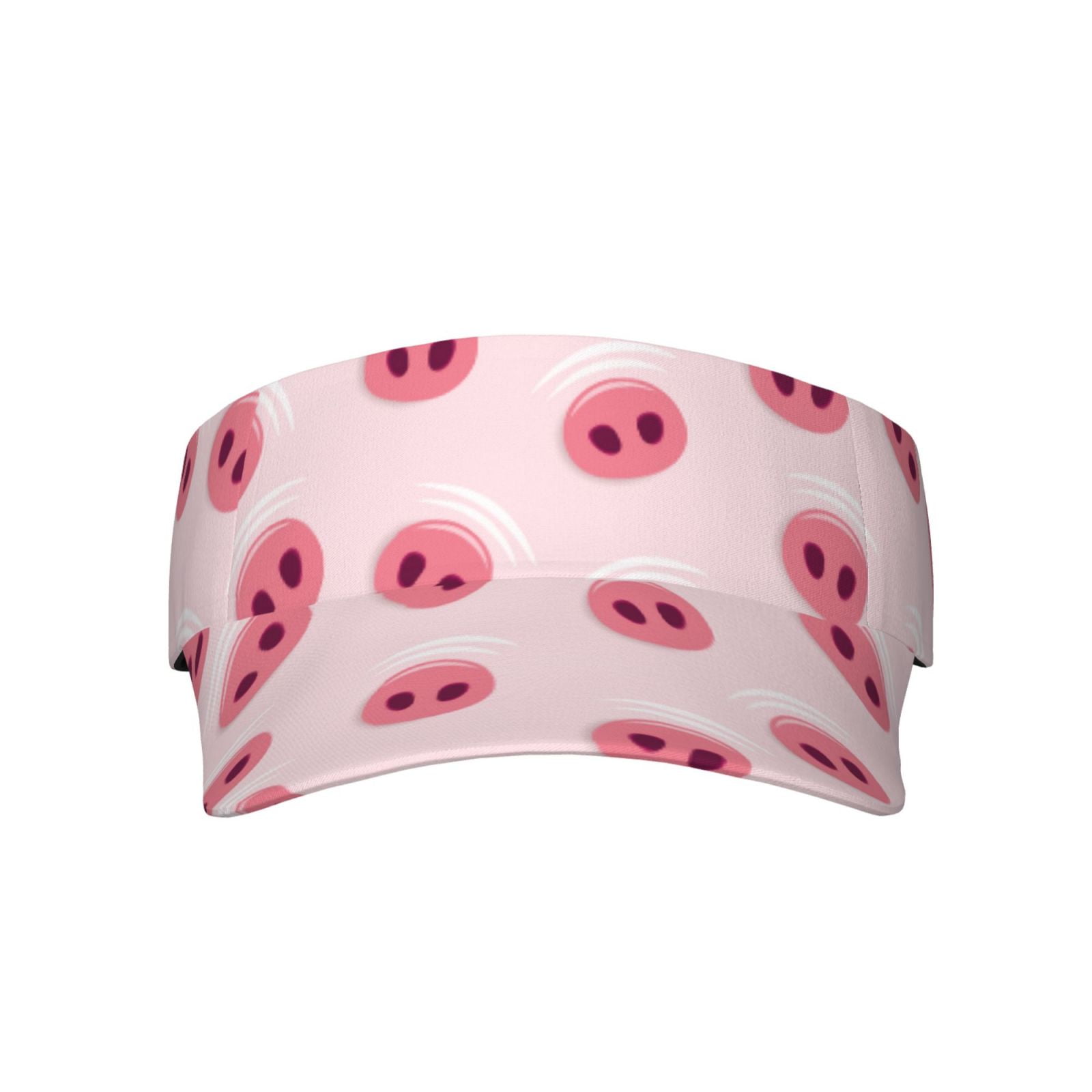 Gaeub Cute Pig Nose Sun Visor Hats with Empty Top and Adjustable, UV ...