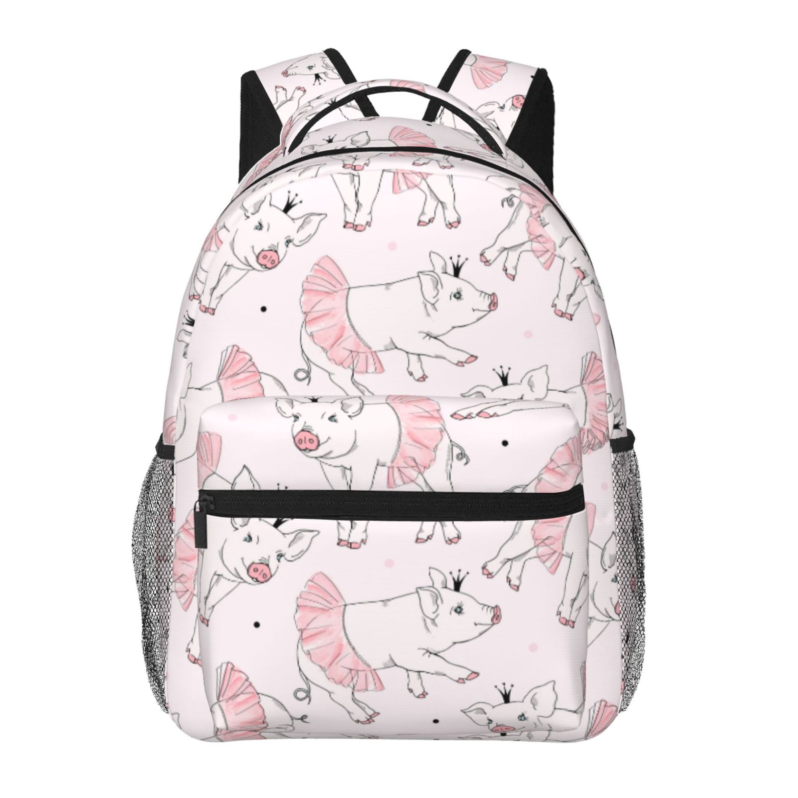 Gaeub Cute Piggy Ballerina Ergonomic Lightweight Laptop Backpack ...