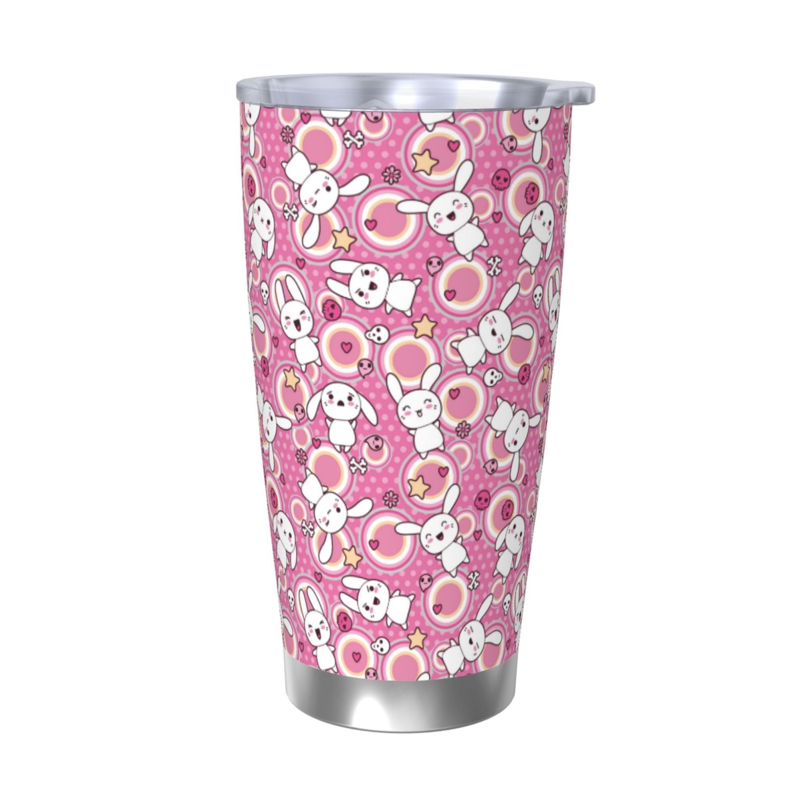 Gaeub Cute Rabbit Print 20-Ounce Stainless Steel Car Cup,Tumblers Cups ...