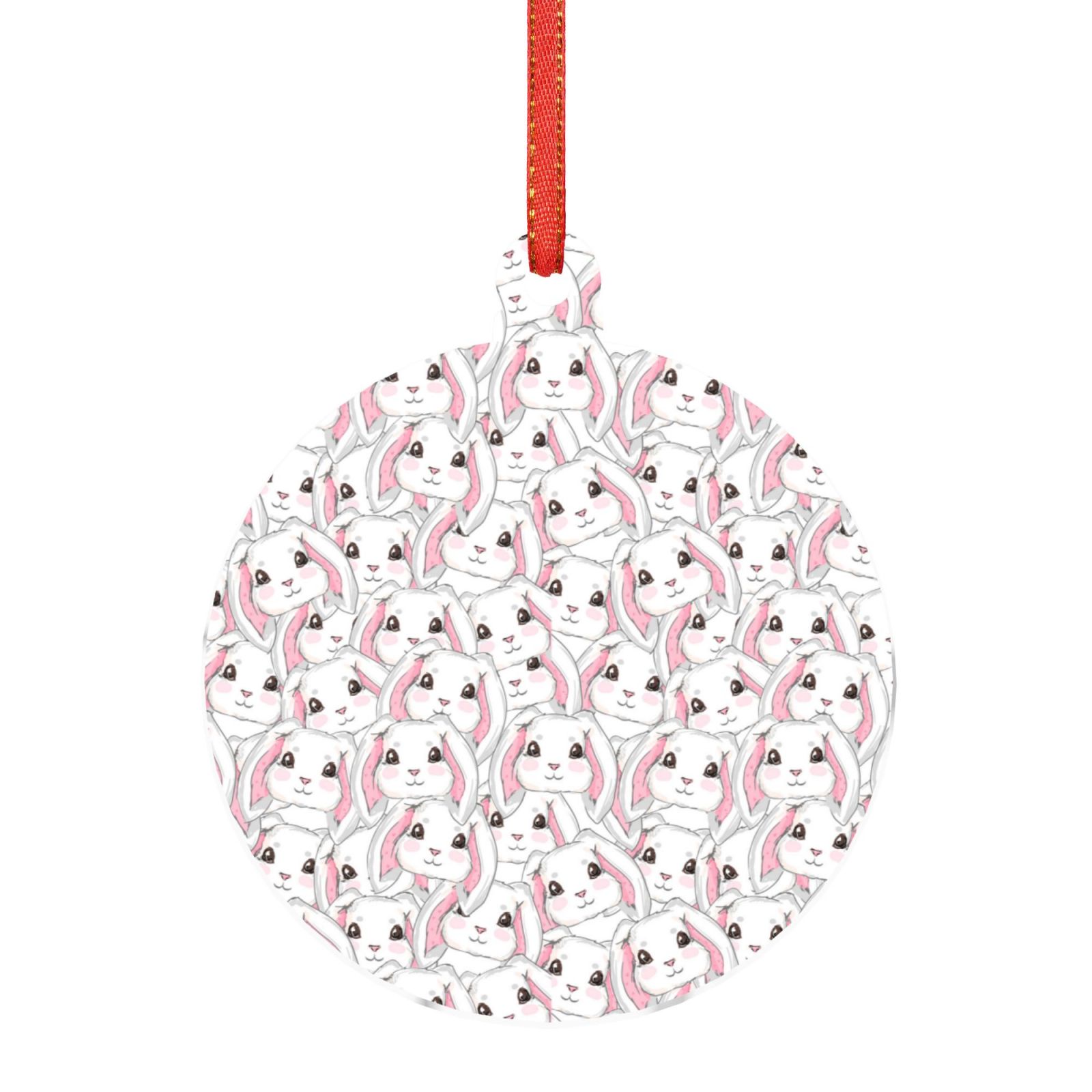 Gaeub Cute Rabbit Print Christmas Ornaments for Christmas Tree ...
