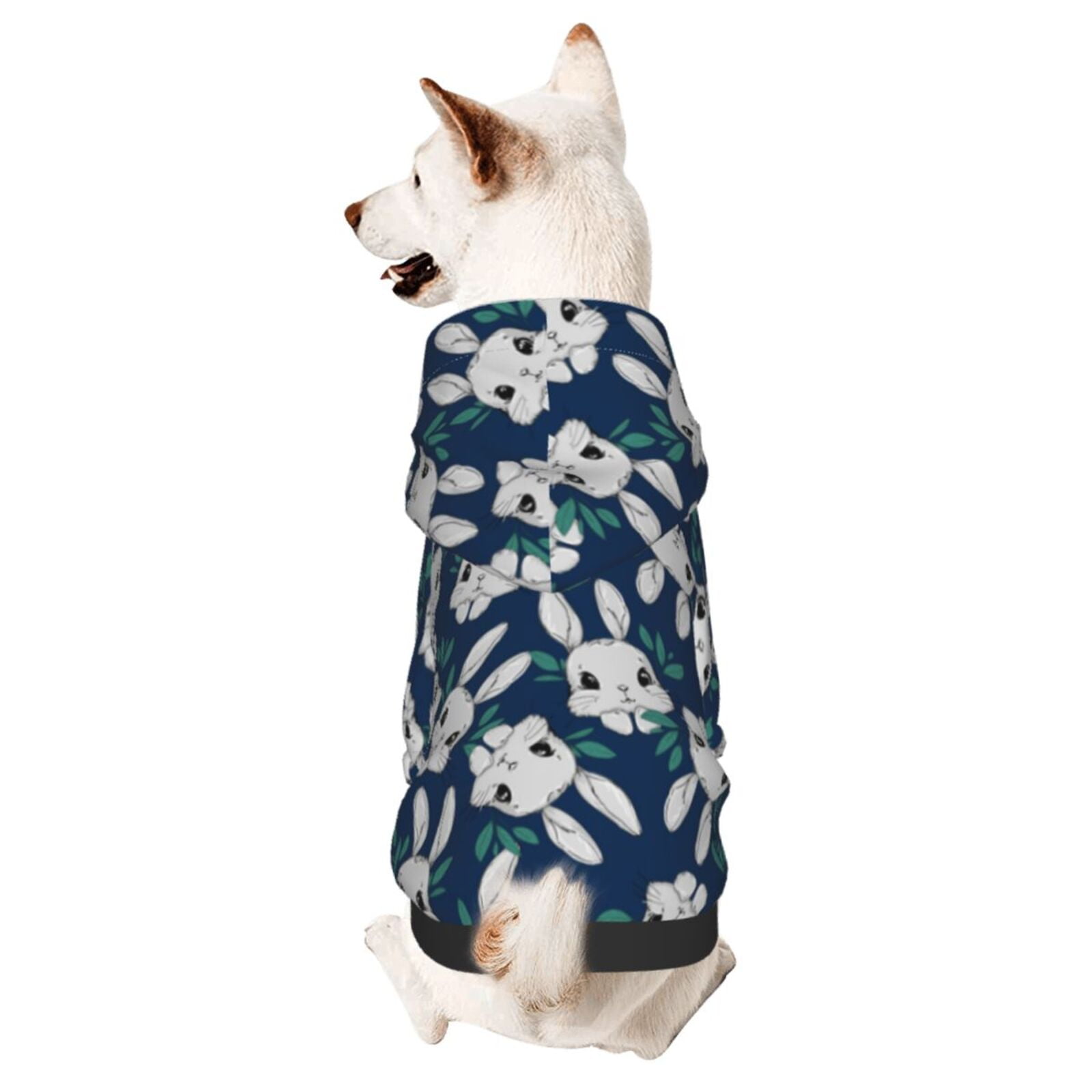 Gaeub Cute Rabbit Print Small Pets Wear Hoodies,Dog Pullover,Cat Apparel,Fashion Pet Clothing ...
