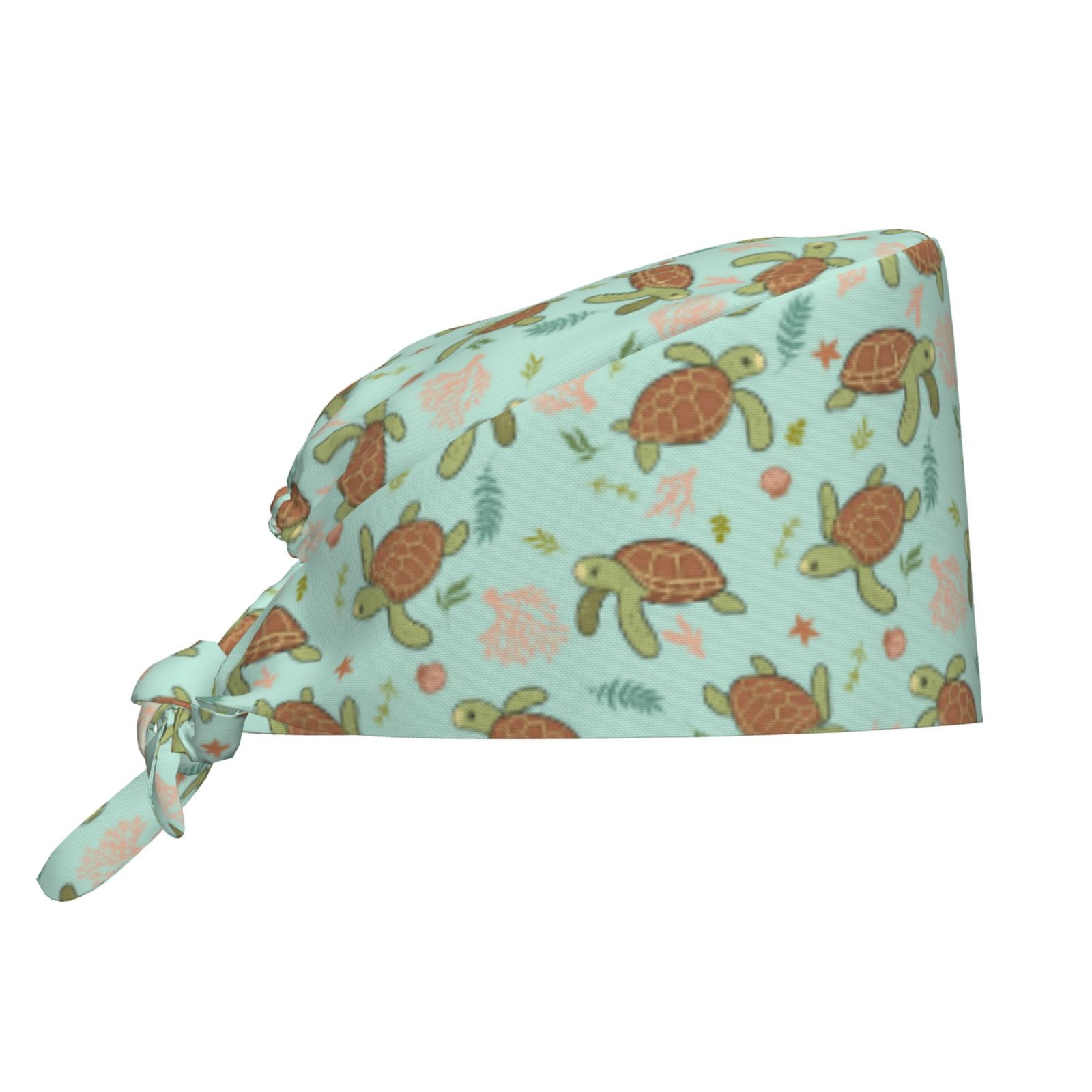 Gaeub Cute Sea Turtles Print Cleaning Working Cap,Unisex Scrub Cap ...