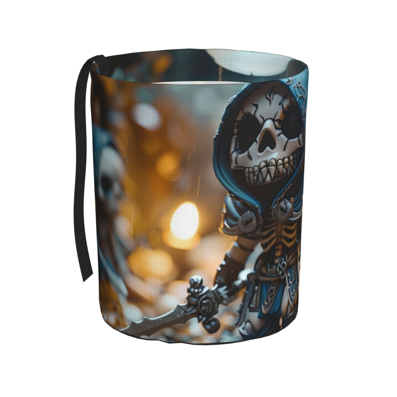Gaeub Cute Skeletons Figurines Print Car Trash Can, Collapsible Trash ...