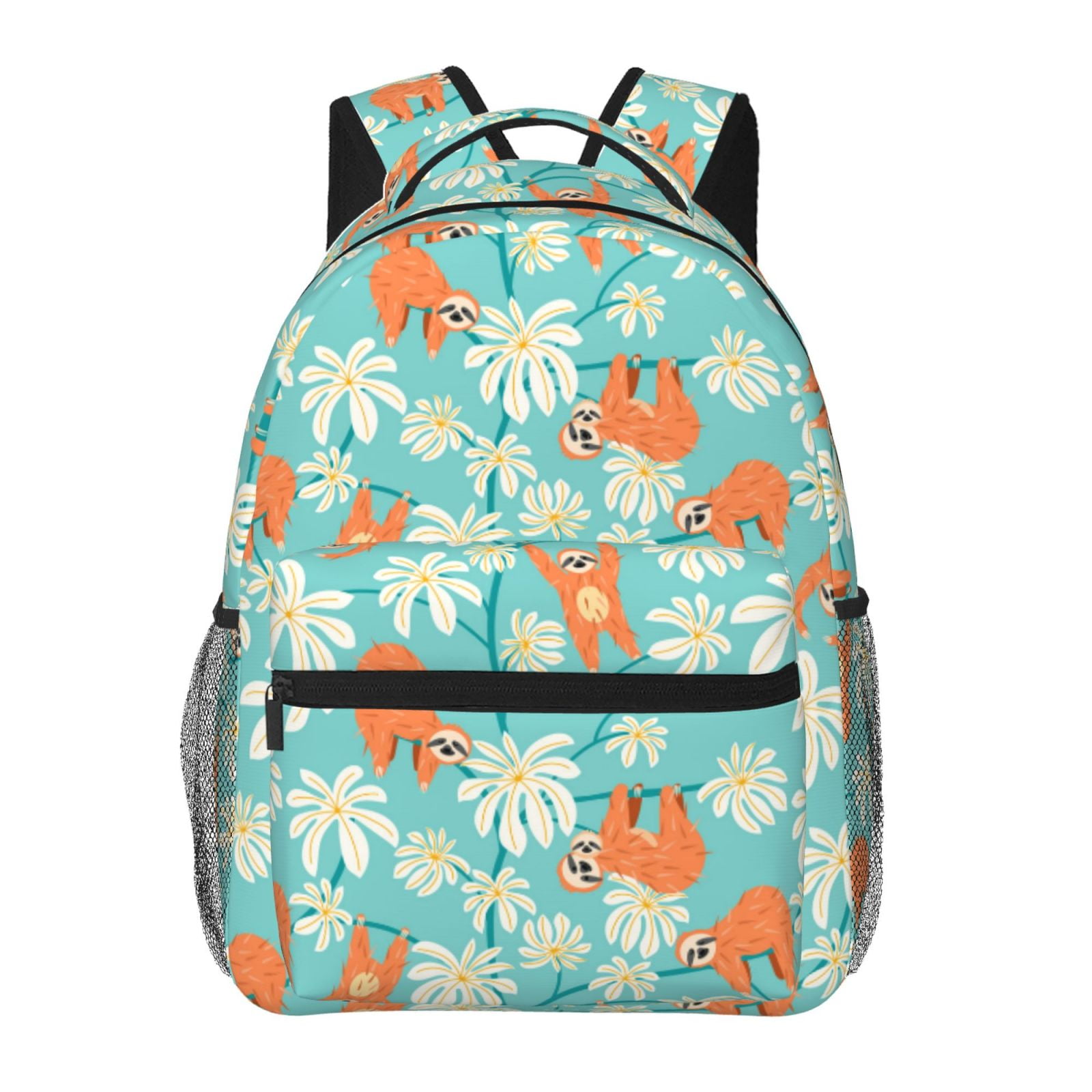 Gaeub Cute Sloth on Floral Tree Ergonomic Lightweight Laptop Backpack ...