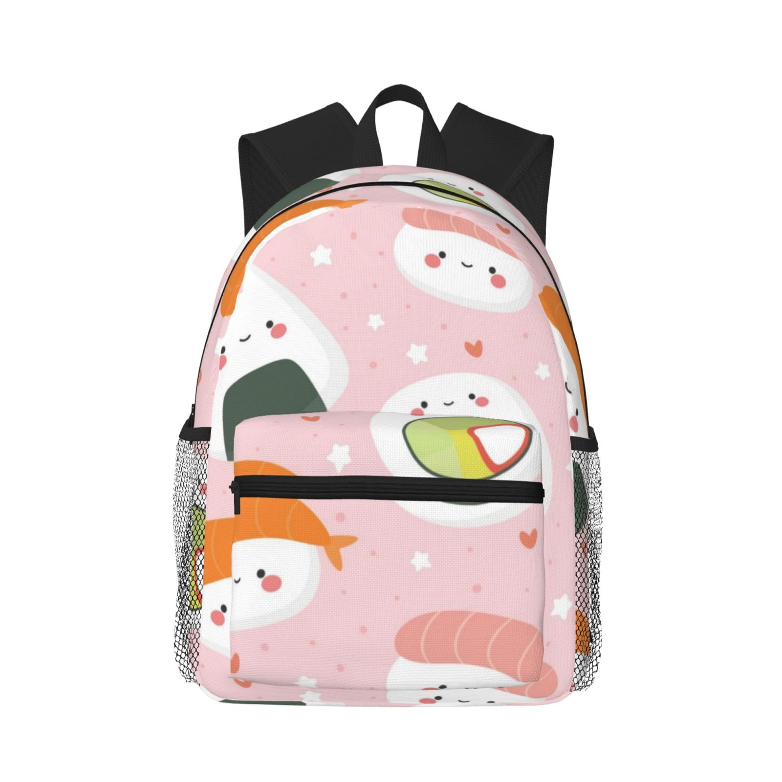 Gaeub Cute Sushi School Backpack Waterproof Bookbag for Men Women ...