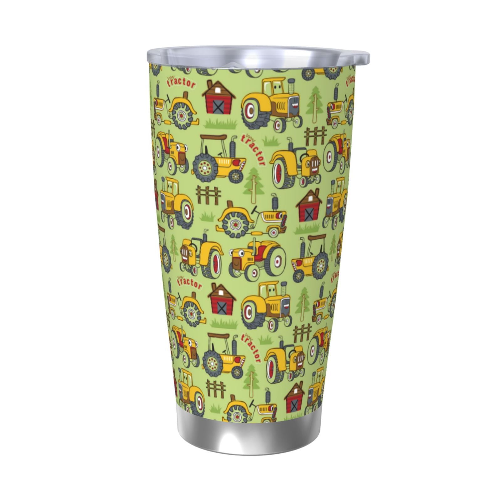 Gaeub Cute Tractor Print 20-Ounce Stainless Steel Car Cup,Tumblers Cups ...