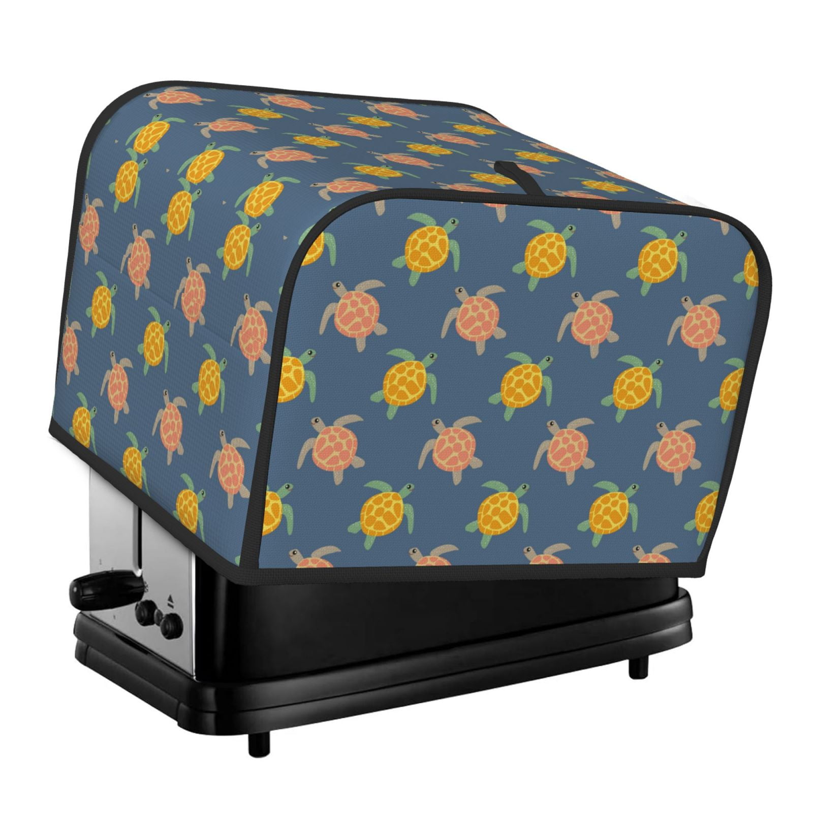 Gaeub Cute Turtle Print 4 Slice Toaster Cover,Bread Machine Cover ...