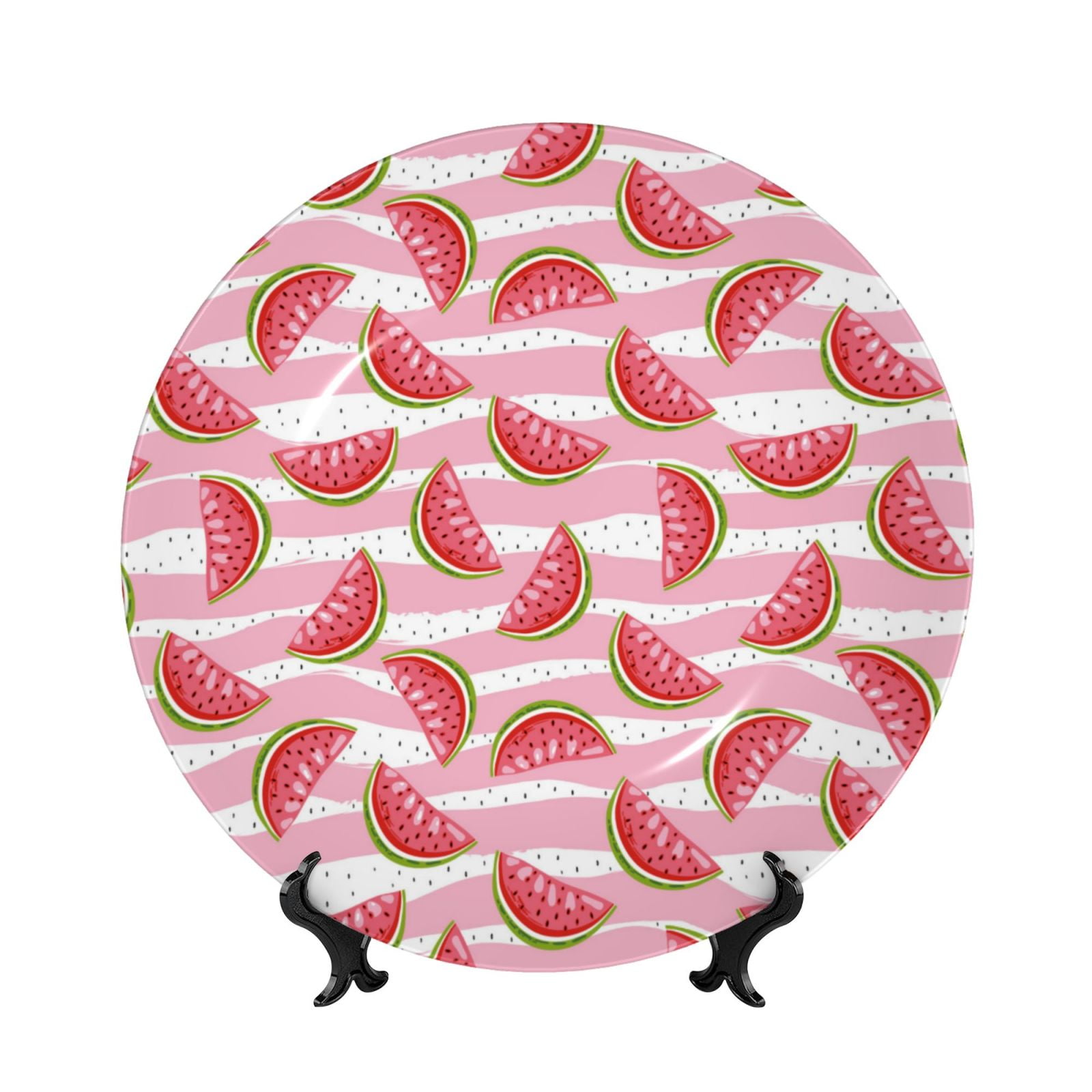 Gaeub Cute Watermelon Print Ceramic Plate,Dinner Plates,Bone China ...