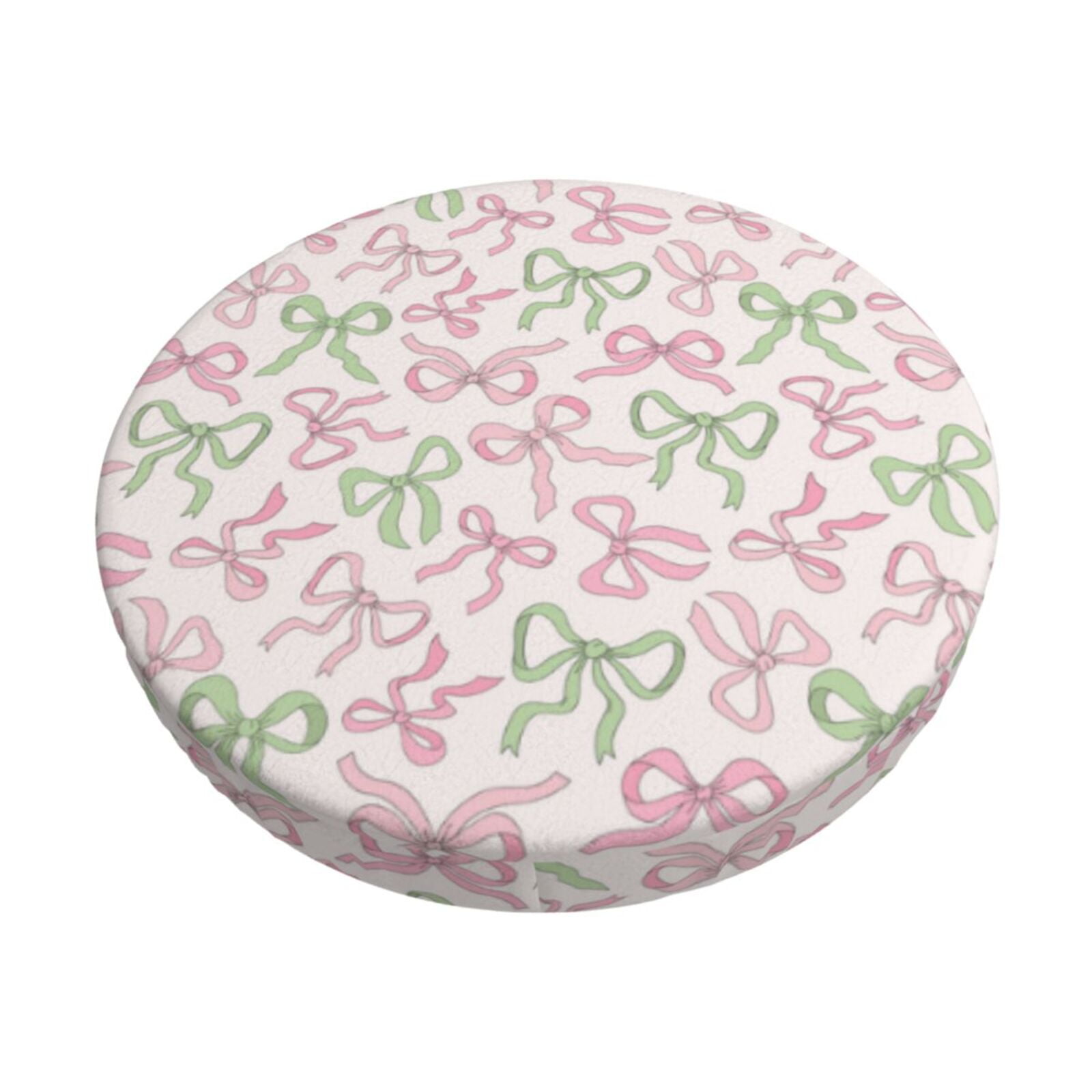 Gaeub Cute ribbons set Print Round Bar Chair Cushion Cover, Velvet Seat ...