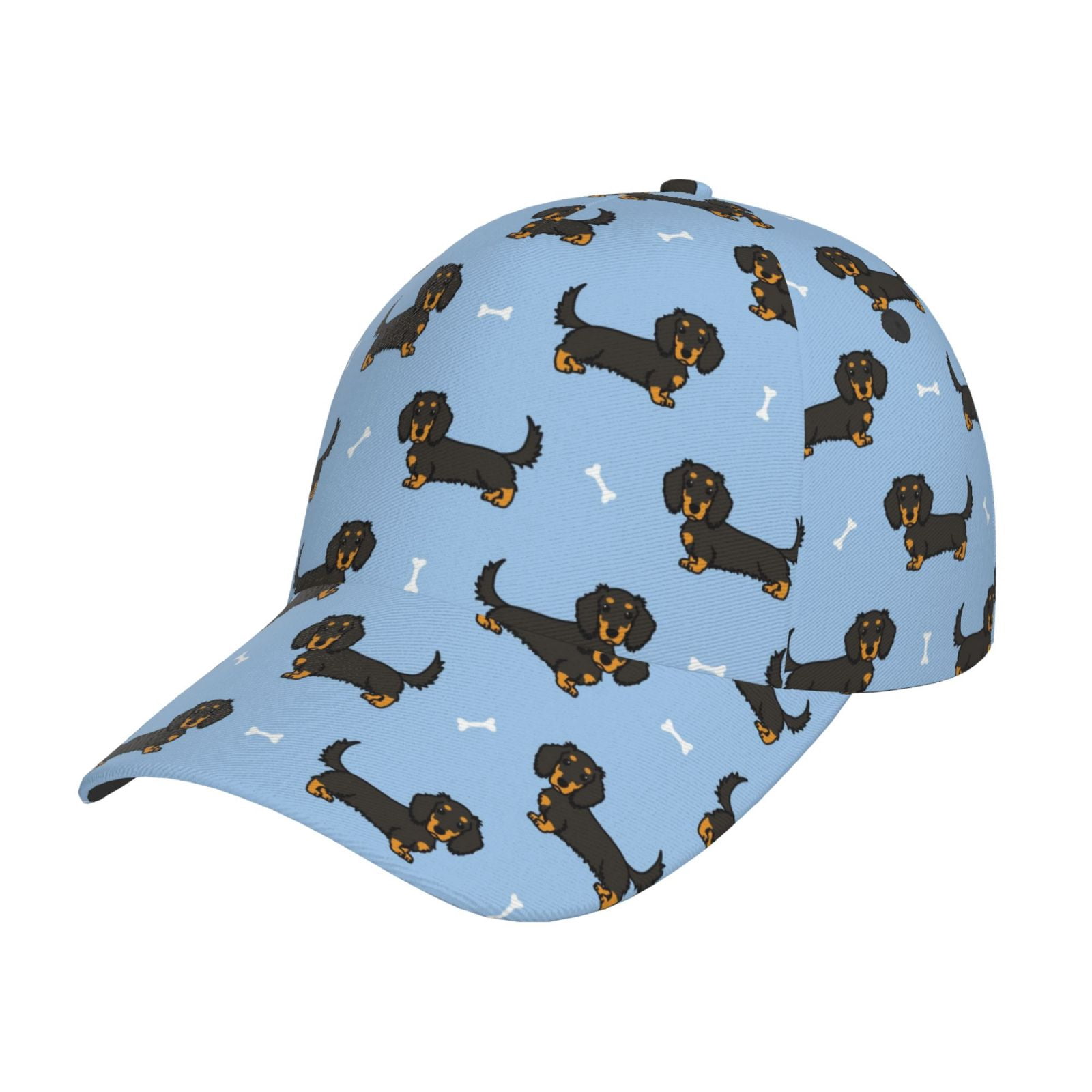 Gaeub Dachshund Dog Print Baseball Caps,Adjustable Hat, One Size ...