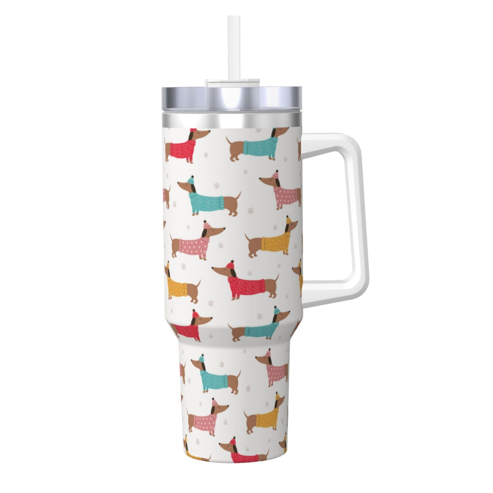 Gaeub Dachshund Dog Puppy Print Stainless Steel Hot/Cold Coffee Cup ...