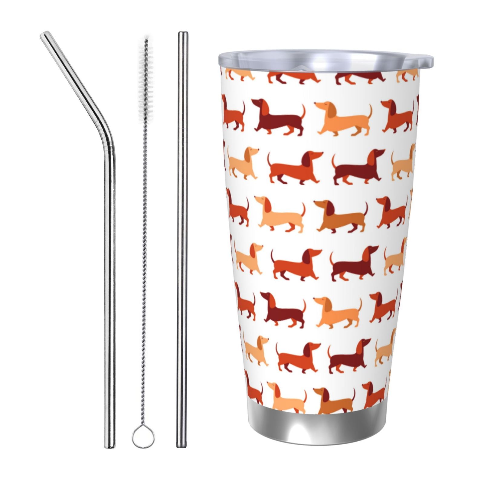 Gaeub Dachshund Walking Print 20-Ounce Stainless Steel Car Cup,Tumblers ...