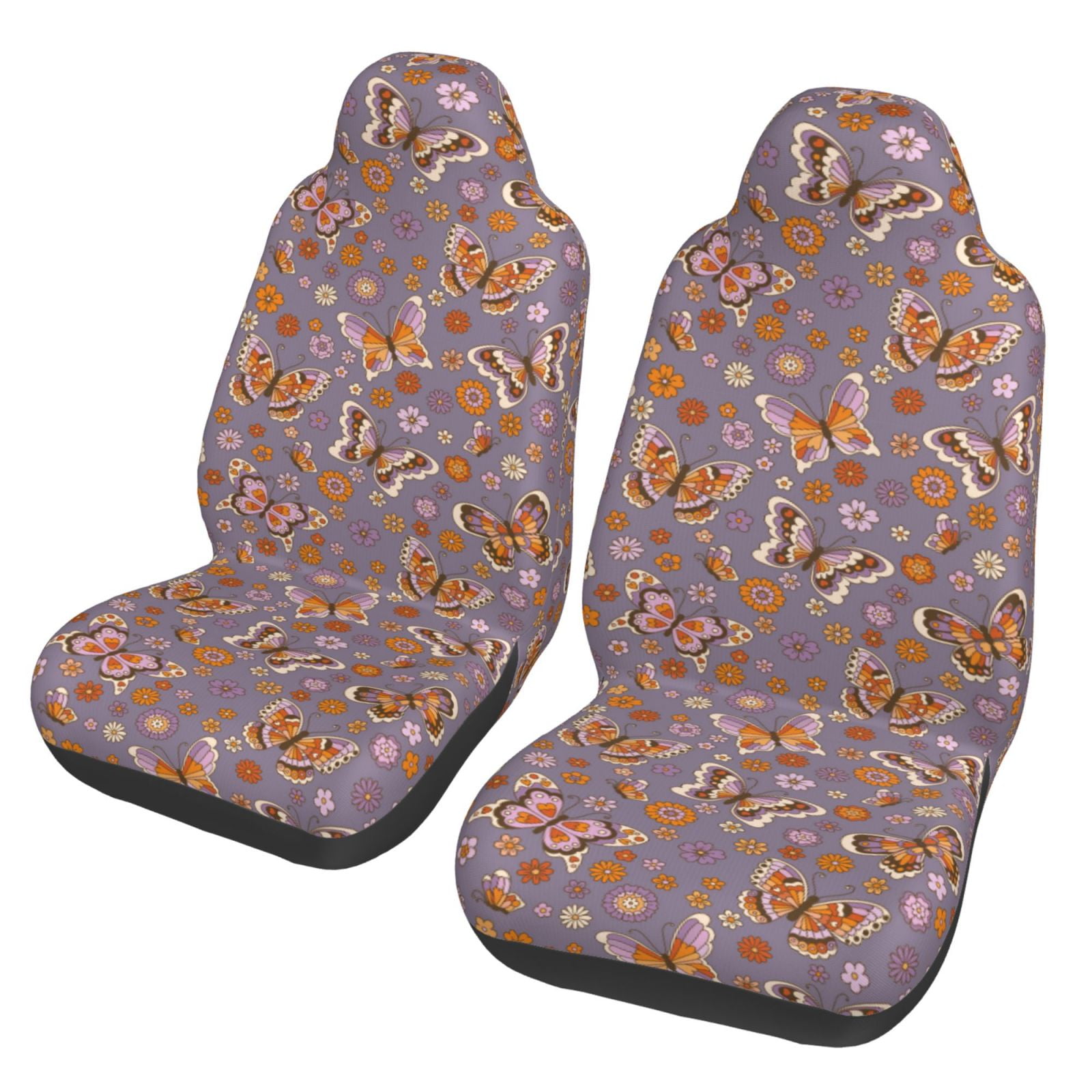 Gaeub Daisies Flowers 2Pack Full Set Car Seat Covers with Soft Padding ...