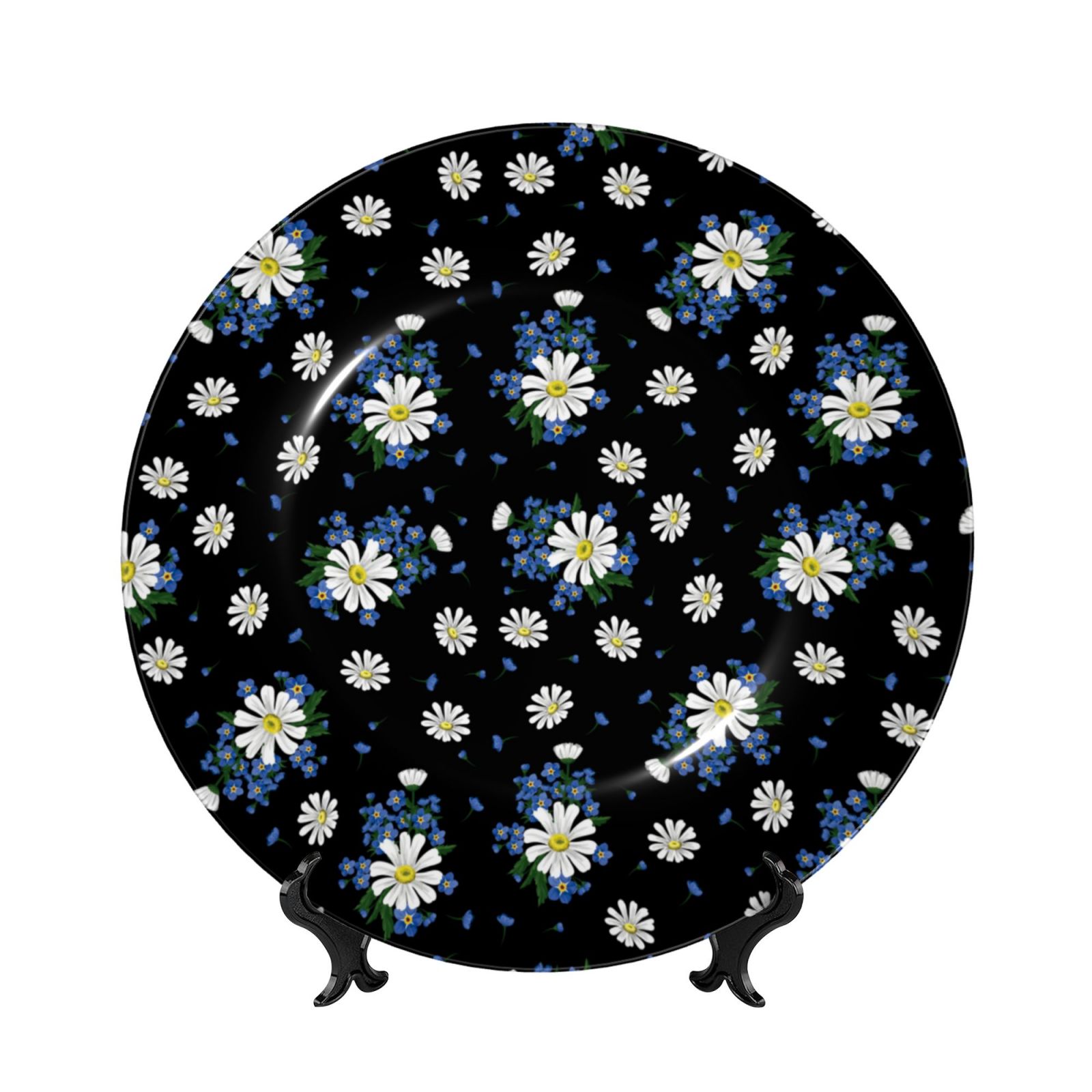 Gaeub Daisies Flowers Print Ceramic Plate,Dinner Plates,Bone China ...