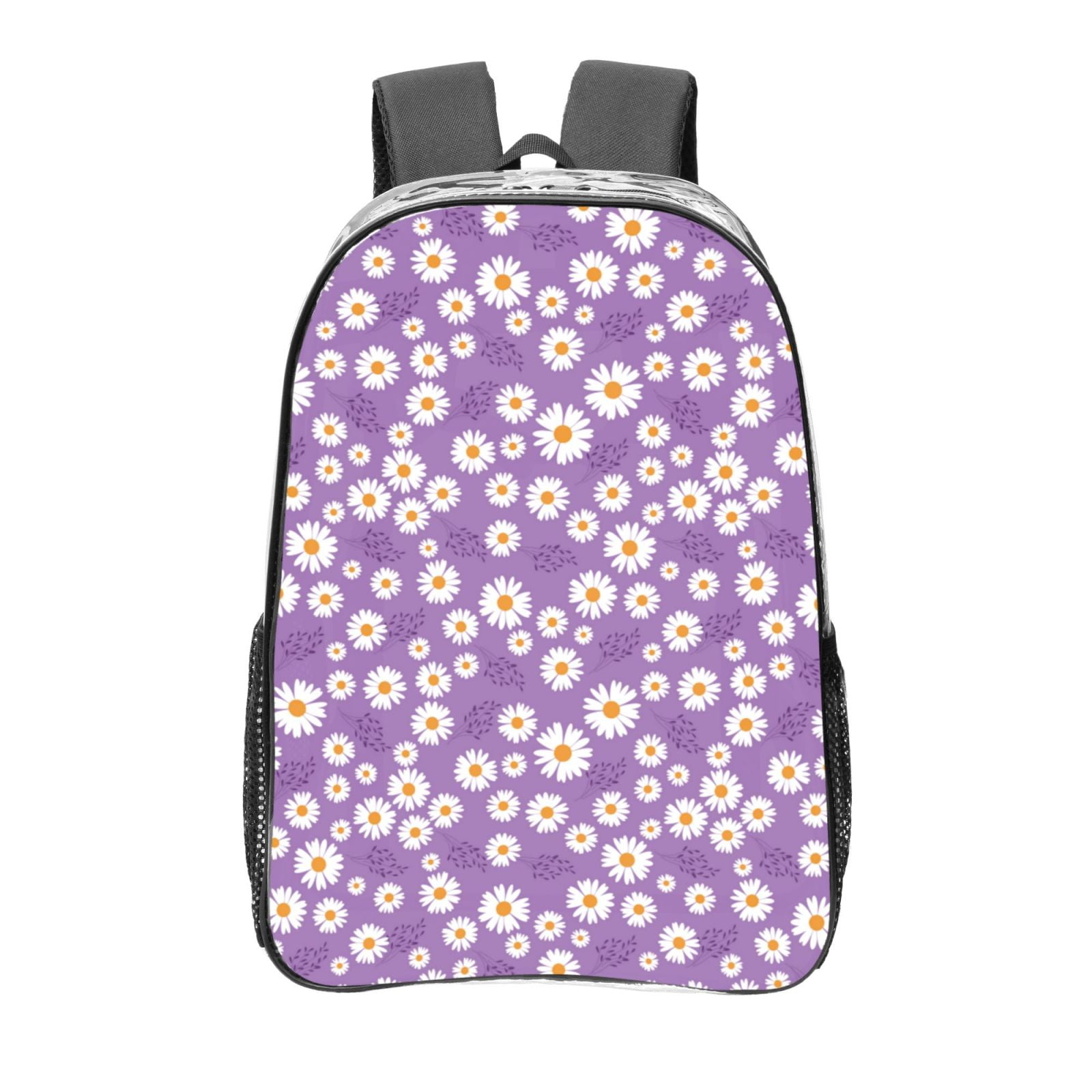 Gaeub Daisies Flowers Print Clear Backpack ,Clear Transparent Backpack ...