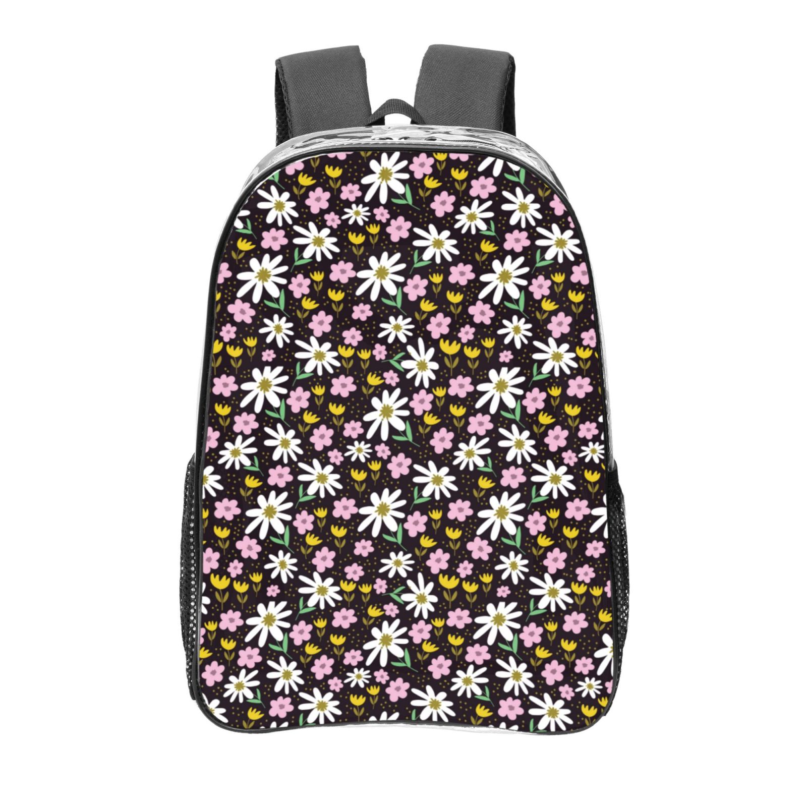 Gaeub Daisies Flowers Print Clear Backpack ,Clear Transparent Backpack ...